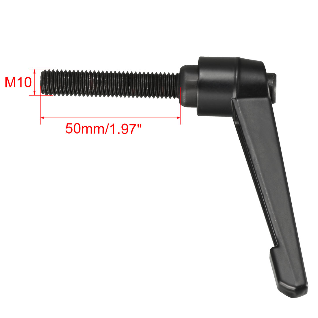 Unique Bargains 2pcs Adjustable Clamping Lever Handle M10 x 50mm Metric ...
