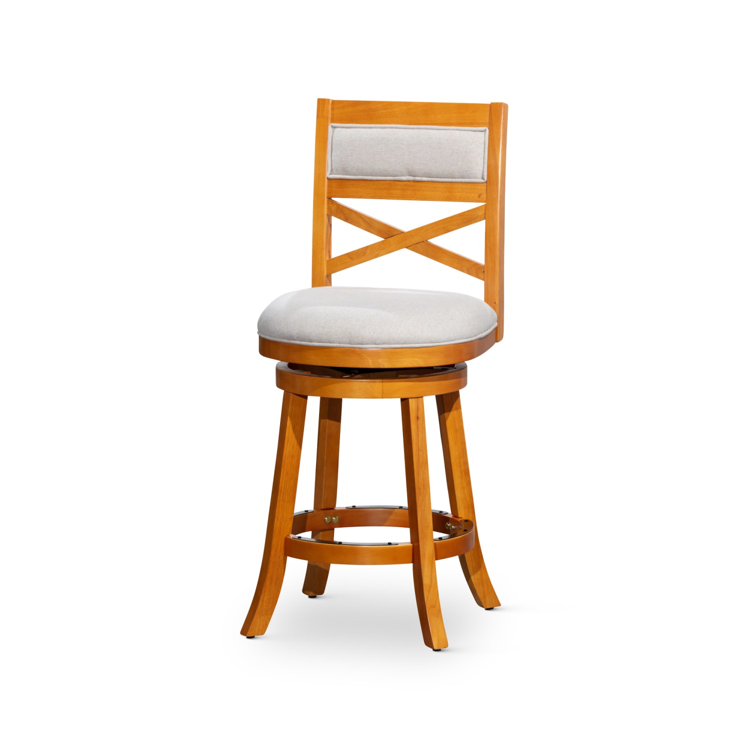 Streamdale Furniture Streamdale 30'' Bar Height X-Back Swivel Stool ...