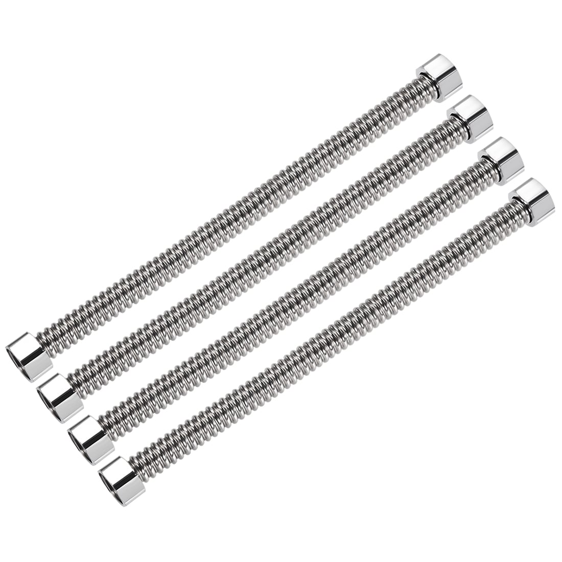 Unique Bargains Corrugated Stainless Steel Flexible Water Line 11.8Inch ...