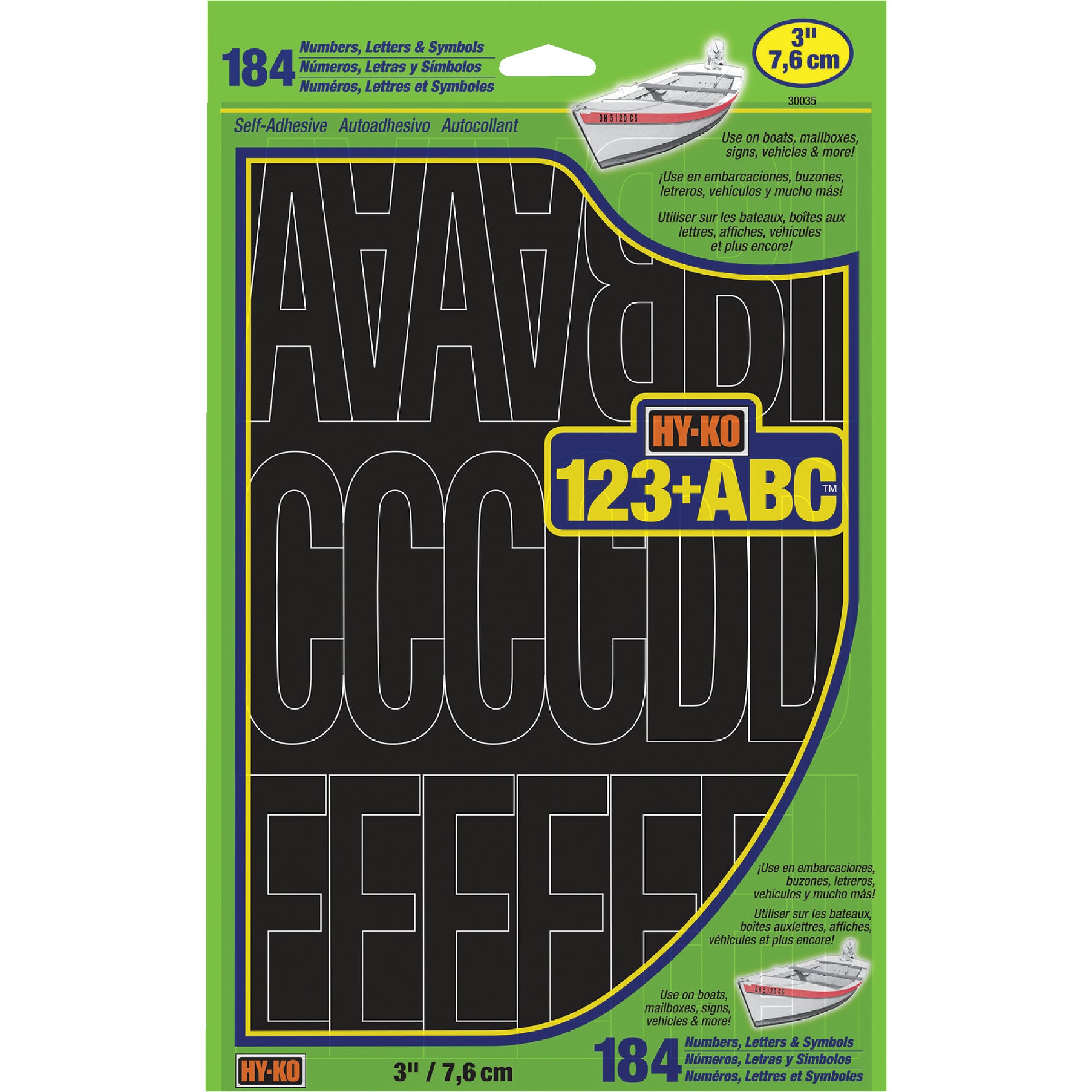 HY-C Hy-Ko Vinyl Letters And Numbers Self Adhesive 3 In. in the House ...