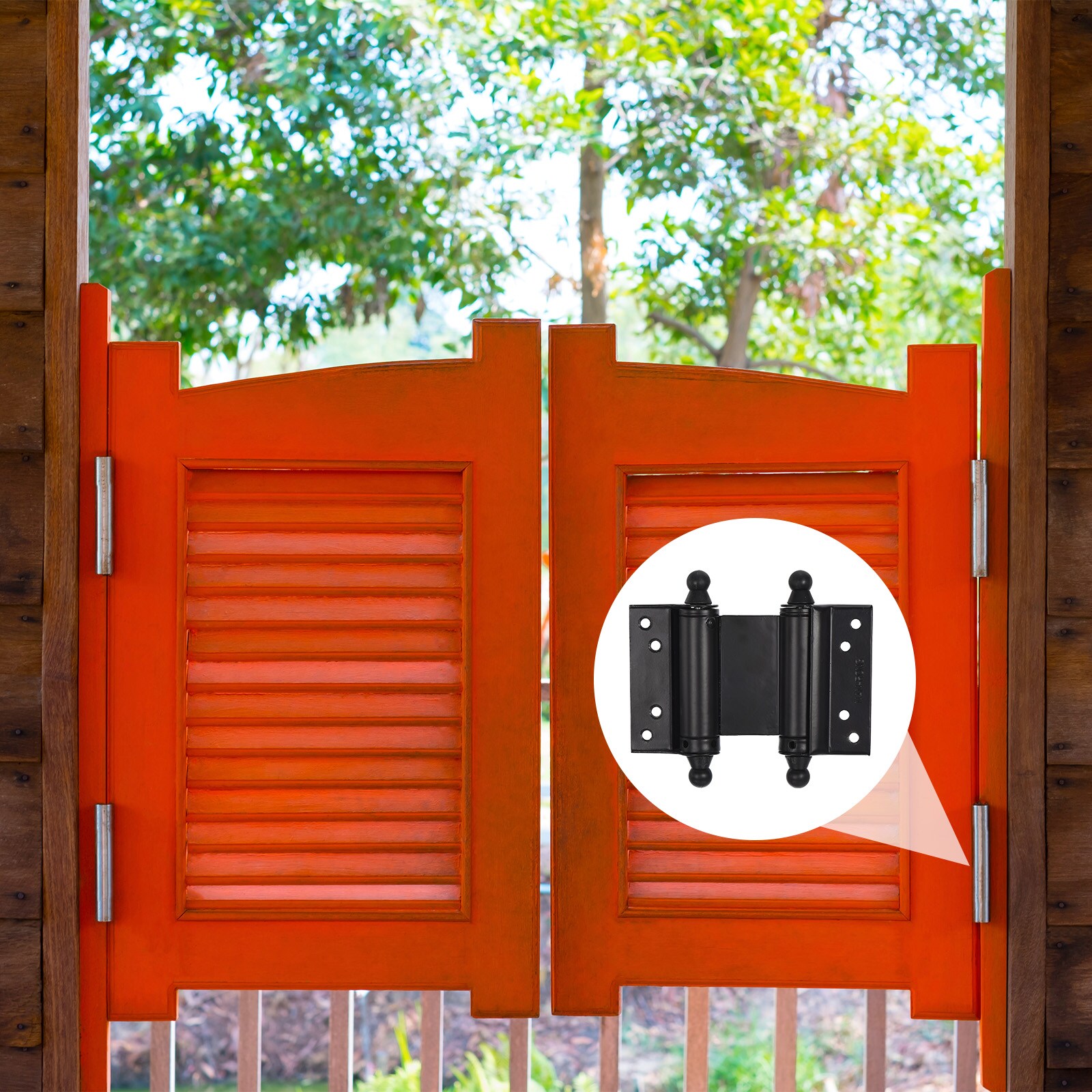 Unique Bargains 4pcs Spring Hinges 3Inch - Double Action Self-Closing ...