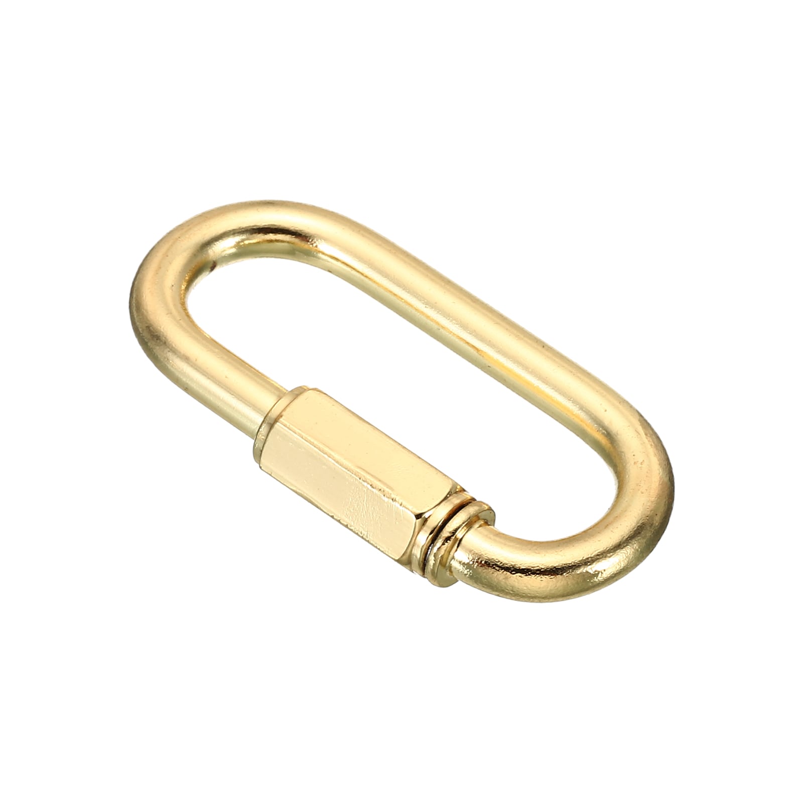 PATIKIL 5mm Copper Chain Quick Links Screw Locking Chain Connector Oval ...