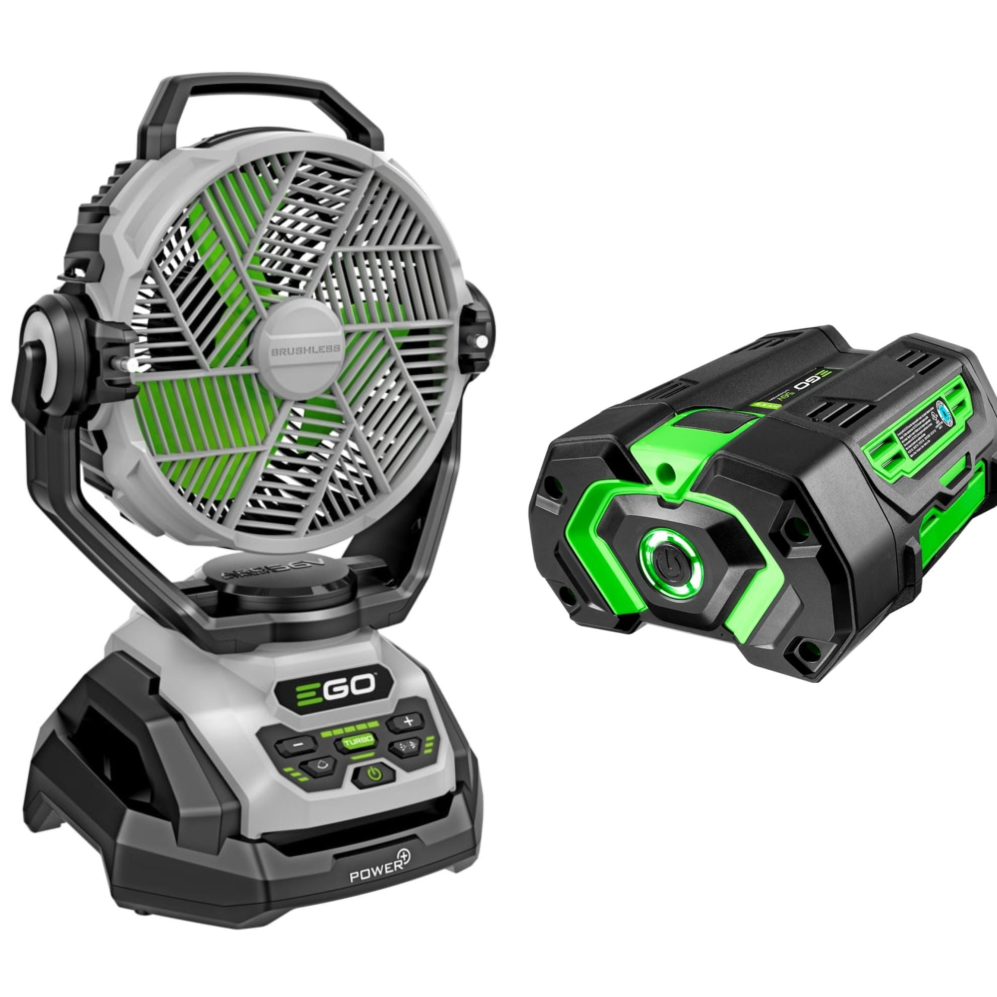 Shop EGO 10 In Cordless Misting Fan With 56V 2.5Ah Battery at Lowes.com