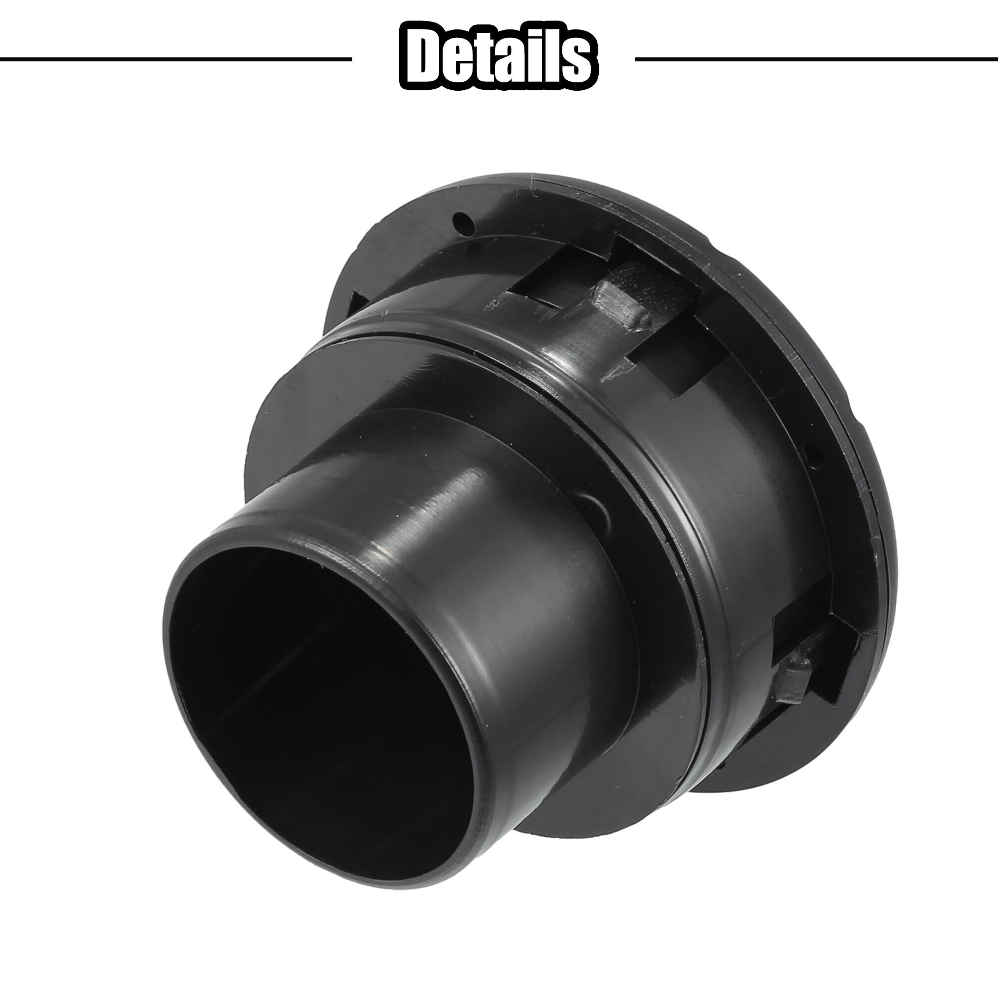 Unique Bargains 85mm 70mm Round Black AC Air Condition Vent Outlet ...