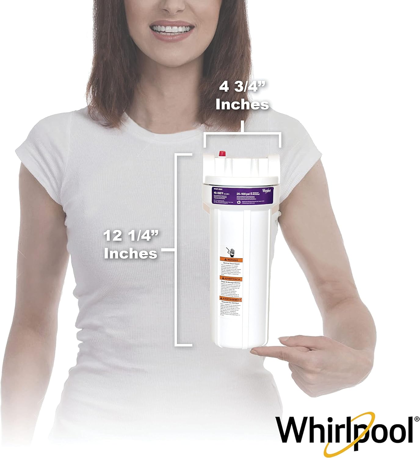 Whirlpool WHKF-DWH Standard Capacity 10-in X 2.5-in Single-stage Whole ...