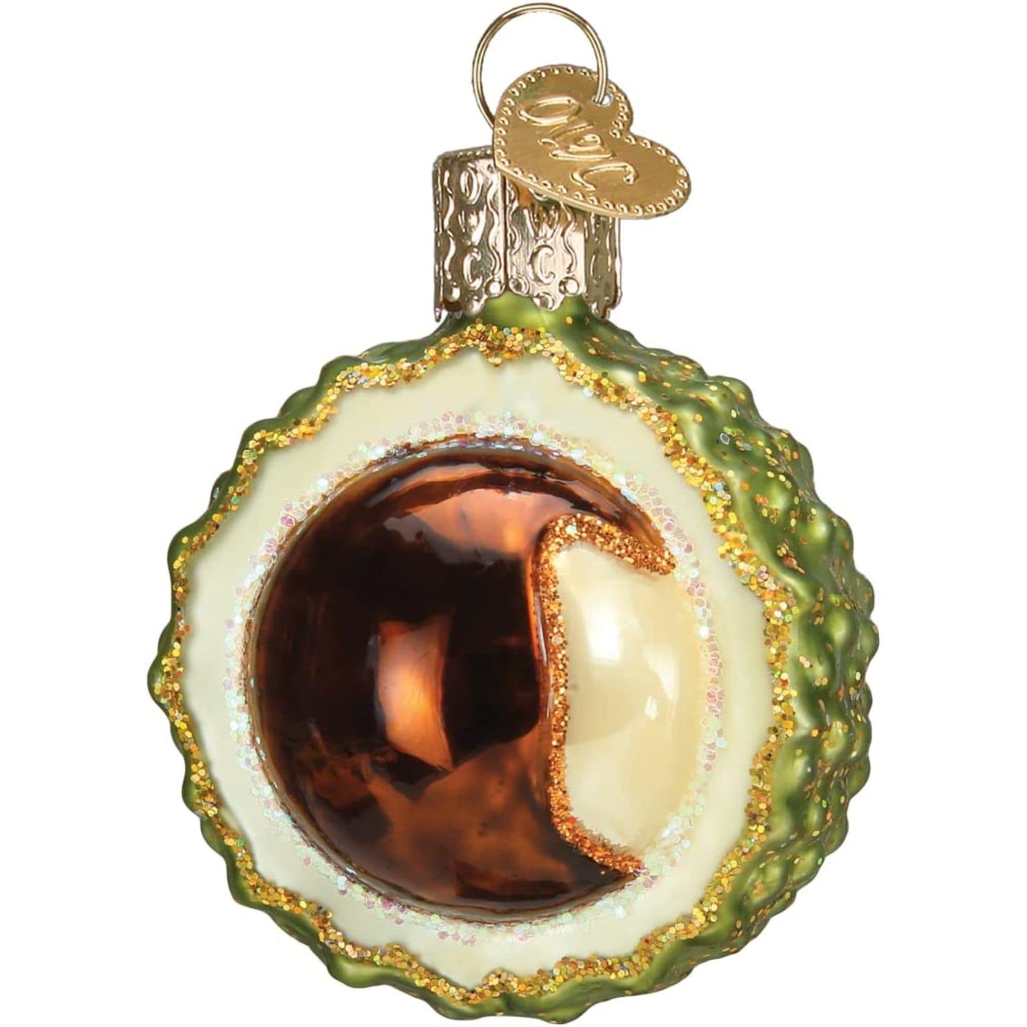 Old World Christmas Blown Glass Ornament for Christmas Tree - Chestnut ...