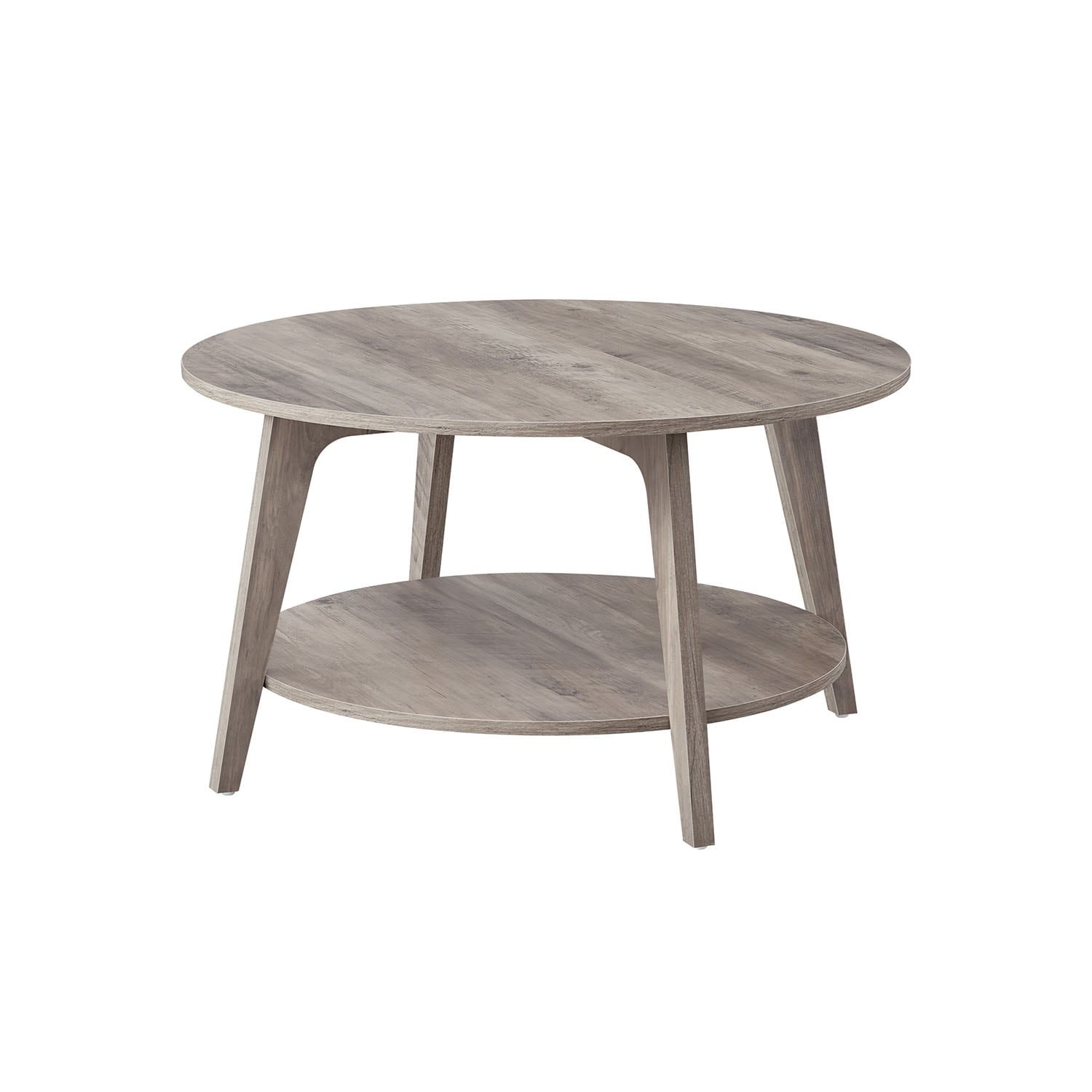 Slickblue 2 Tier Round Coffee Table Modern Minimalist Living Room ...