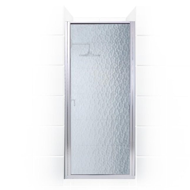 Coastal Shower Doors Paragon Chrome 74 In Framed Hinged Shower Door In
