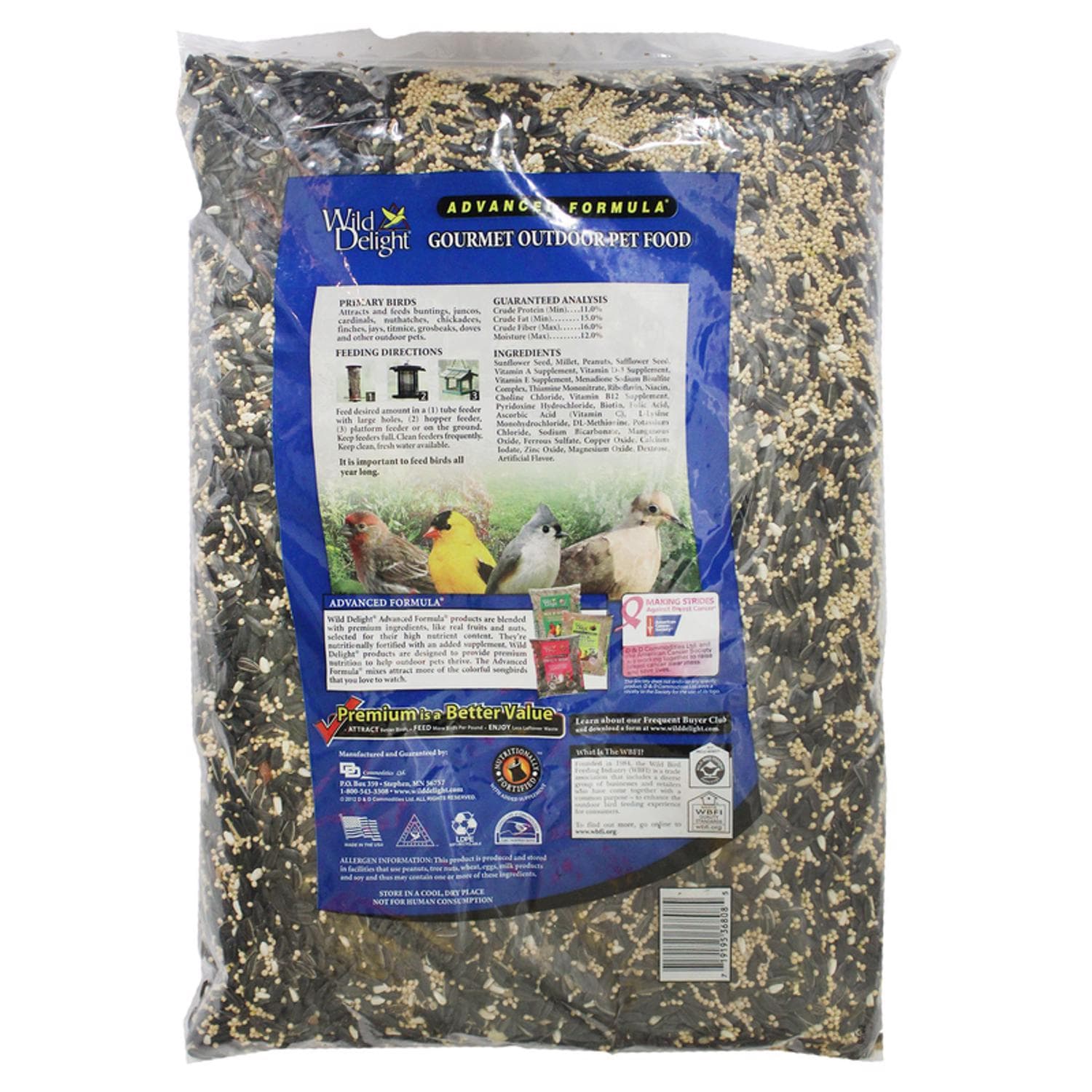 Wild Delight Gourmet Wild Bird Food 8 lb in the Bird & Wildlife Food ...