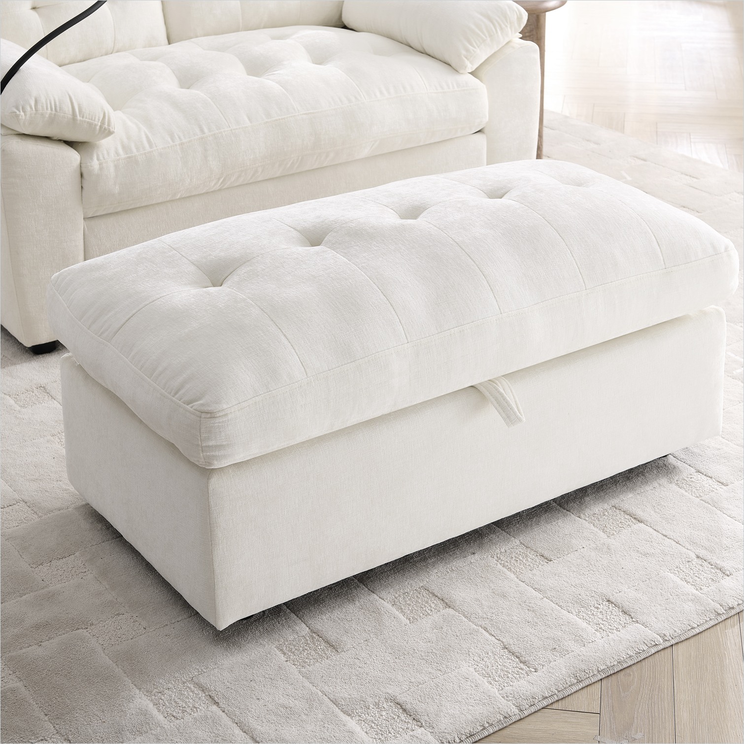 SUNCREAT Modern Double Recliner Sofa with Manual Adjustable Backrest ...