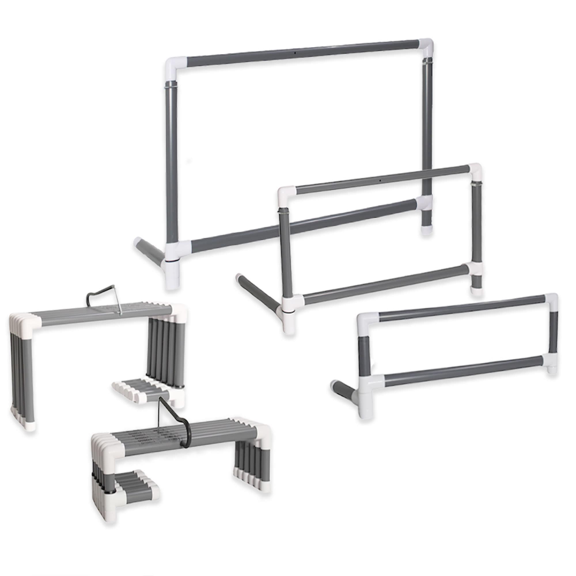 Prism Fitness 21-36 Inches Smart Adjustable-Height Workout Hurdles Set ...