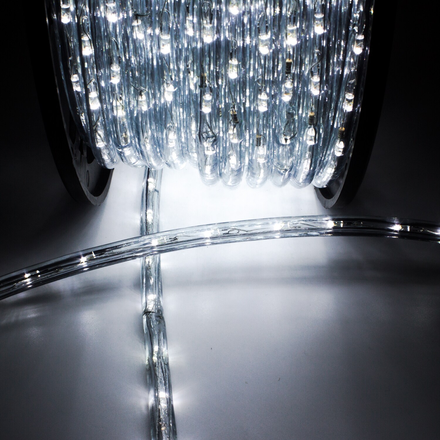 WALSPORT Indoor/Outdoor 150-ft Integrated LED Cool White Rope Light ...