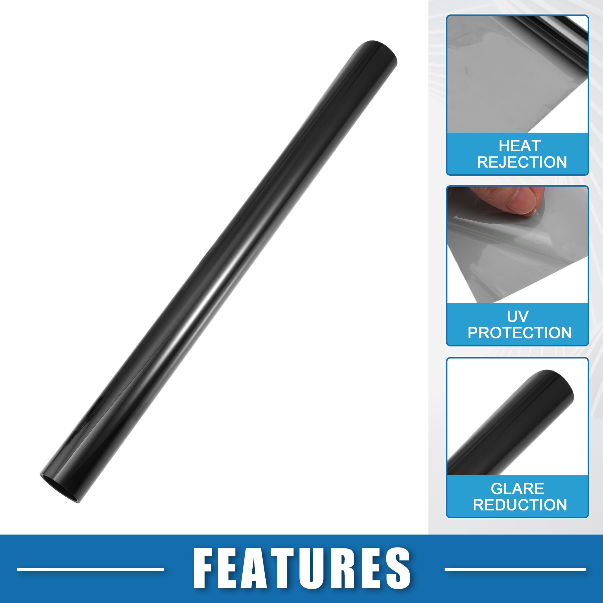 Unique Bargains Automotive Window Tint Film Heat Block Scratch ...