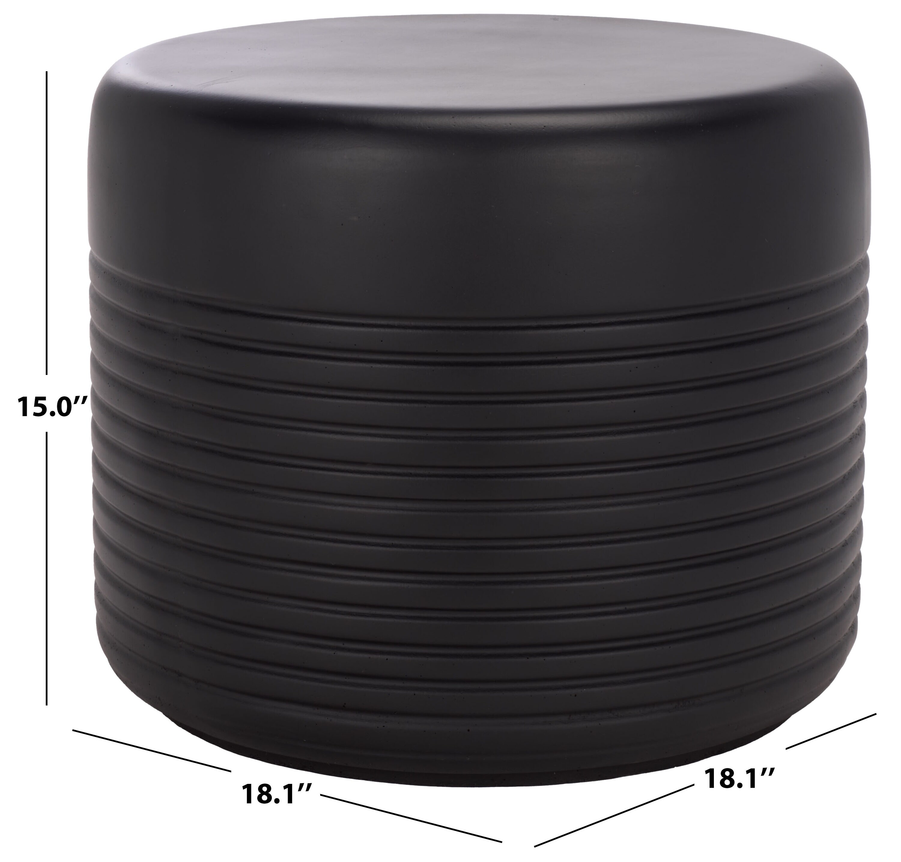 Safavieh Astrid Low Wide Side Table/Black in the Patio Tables ...