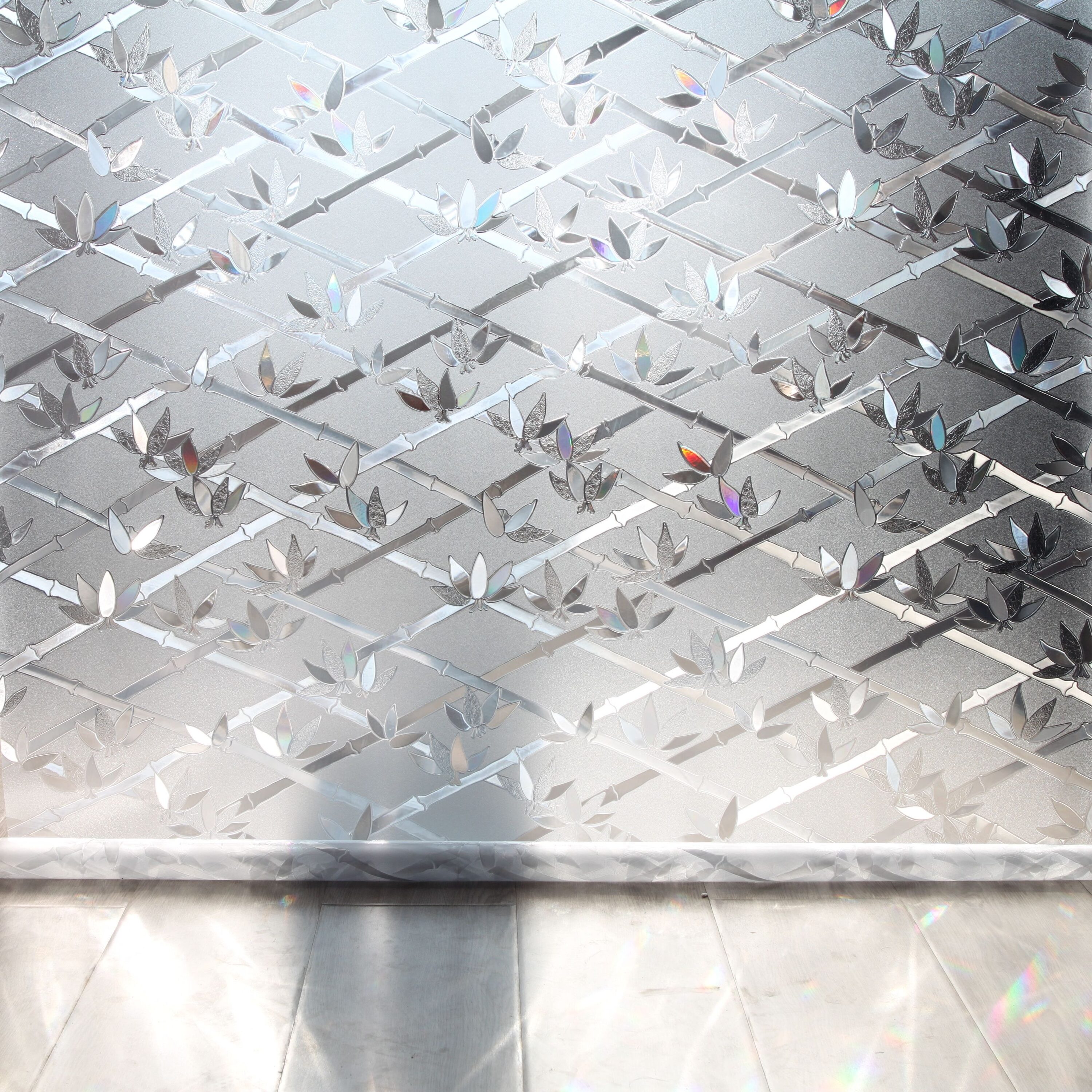 Cotton Colors 35-1/4-in x 78-in Clear Decorative Window Film CT007 at ...