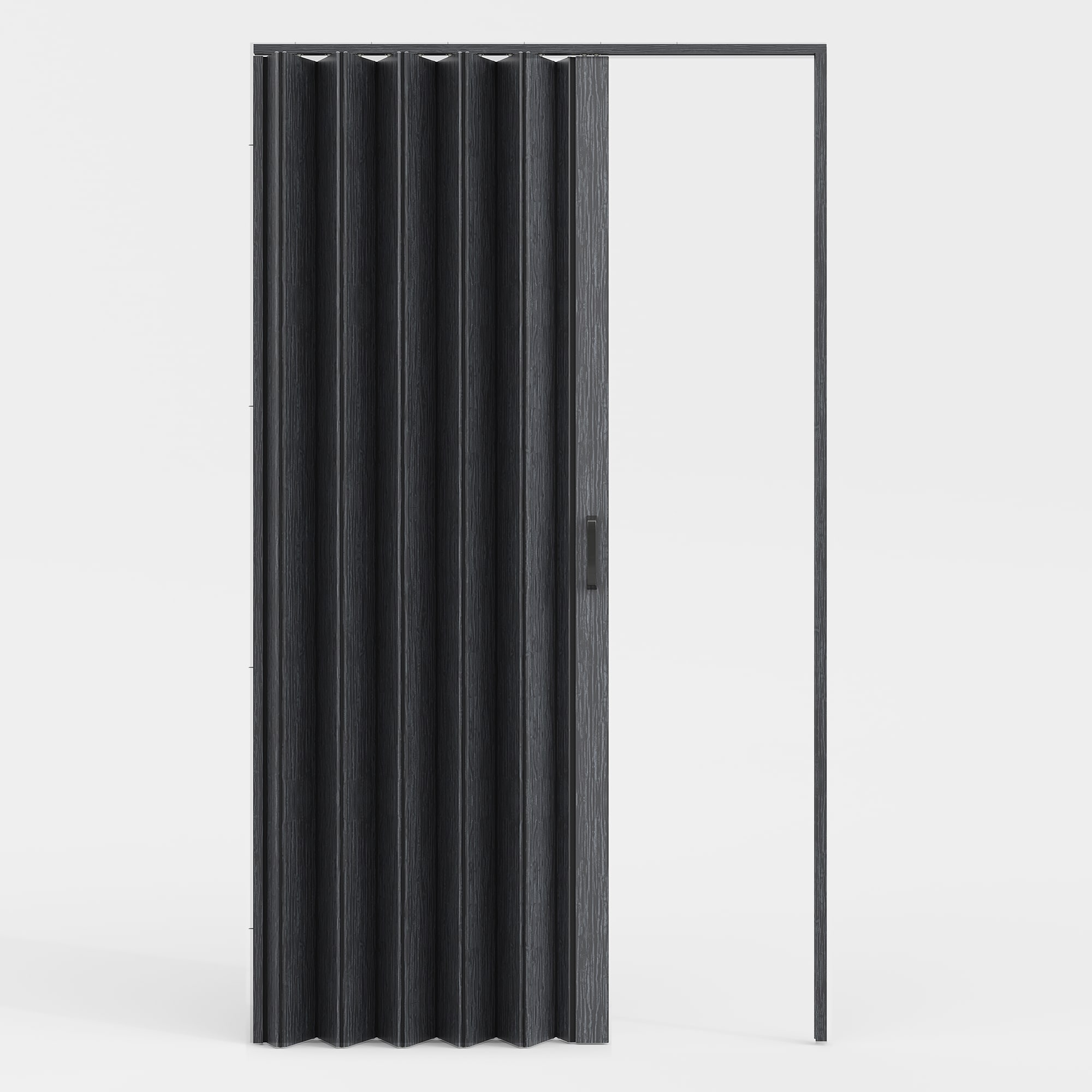 LDB_BUILDING 42-in x 80-in Double-Wall Universal Handing Modern Black ...