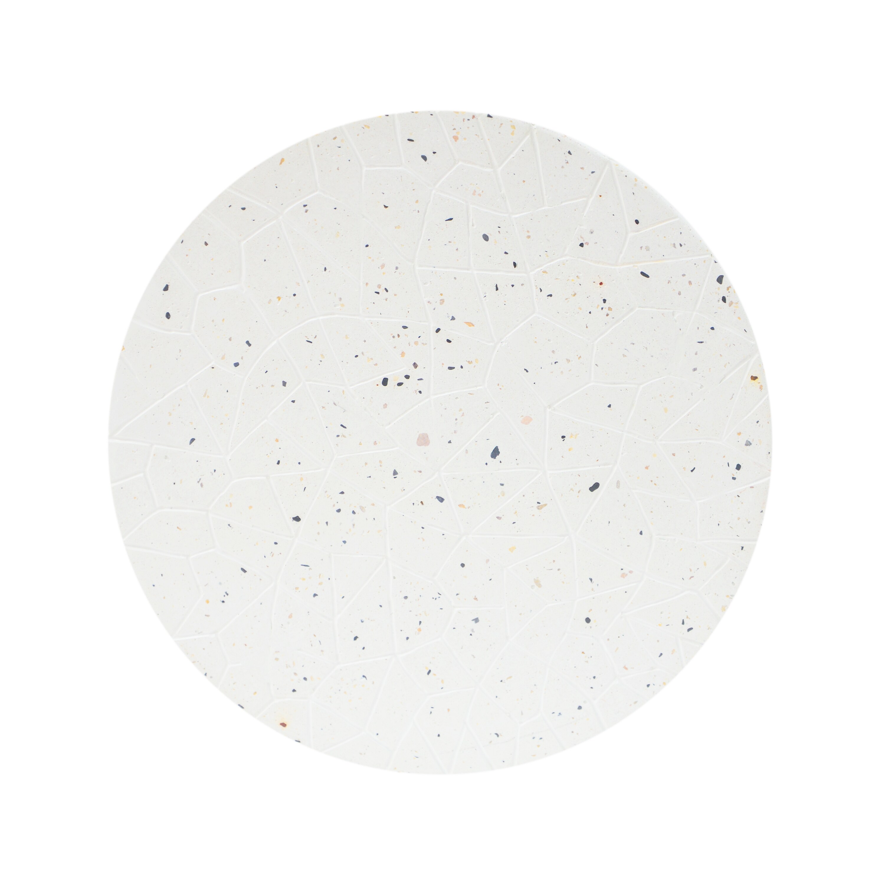 Blisstyle Outdoor Terrazzo Concrete Drum End Table Living Room Accent ...