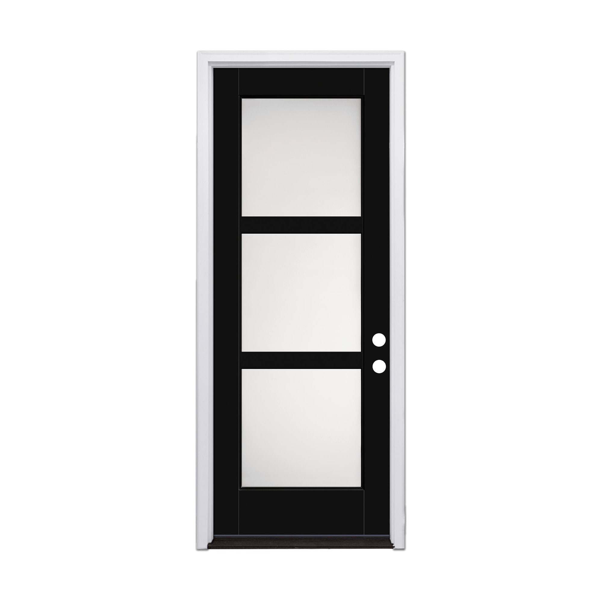 Therma-Tru 36-in x 96-in x 4-9/16-in Fiberglass Left-hand inswing ONYX ...