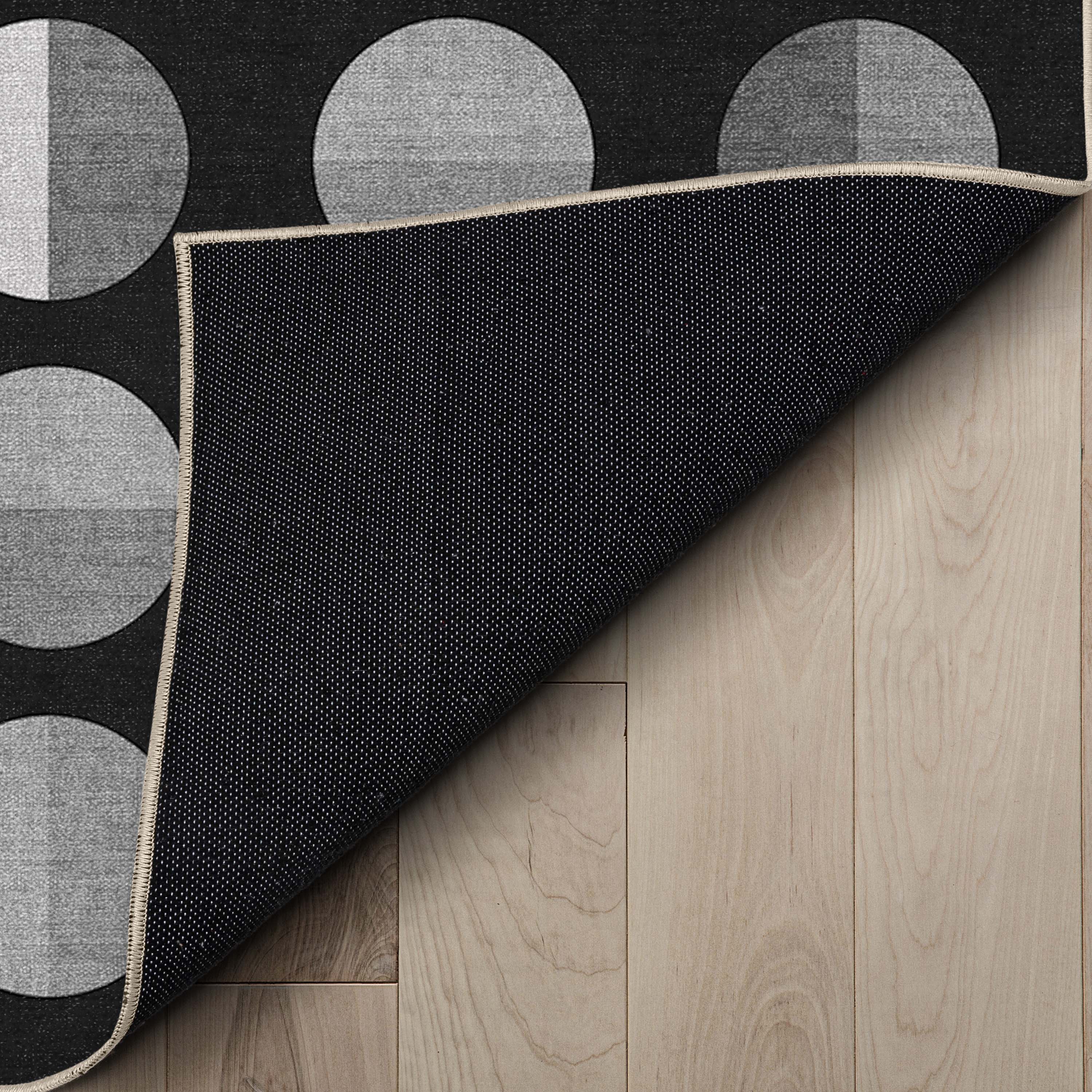 Well Woven Apollo 5 X 7 (ft) Black Indoor Geometric Mid-century Modern ...