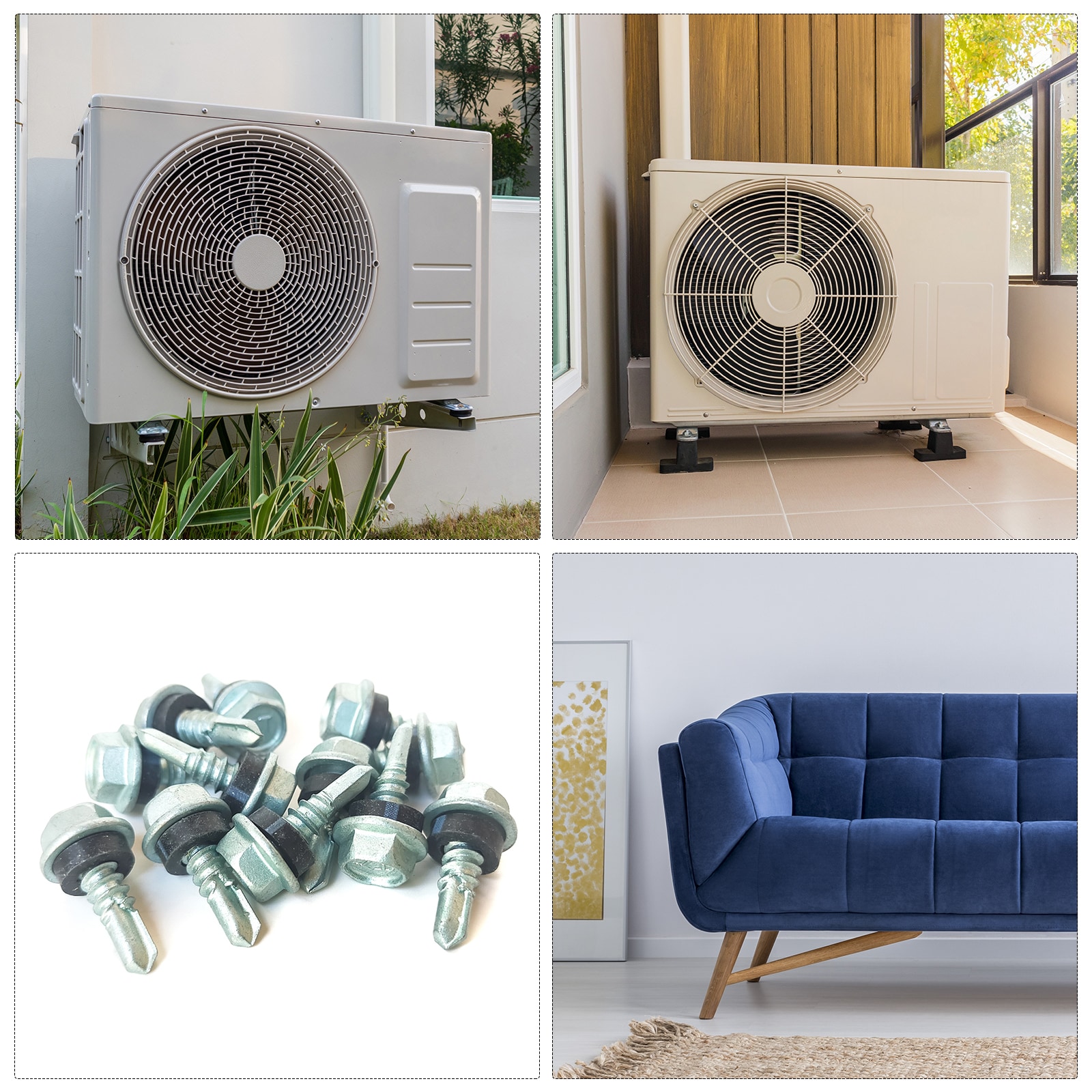 PATIKIL Rubber Isolator Pads 4 Pcs U-shaped Anti-Vibration Pads 2 ...