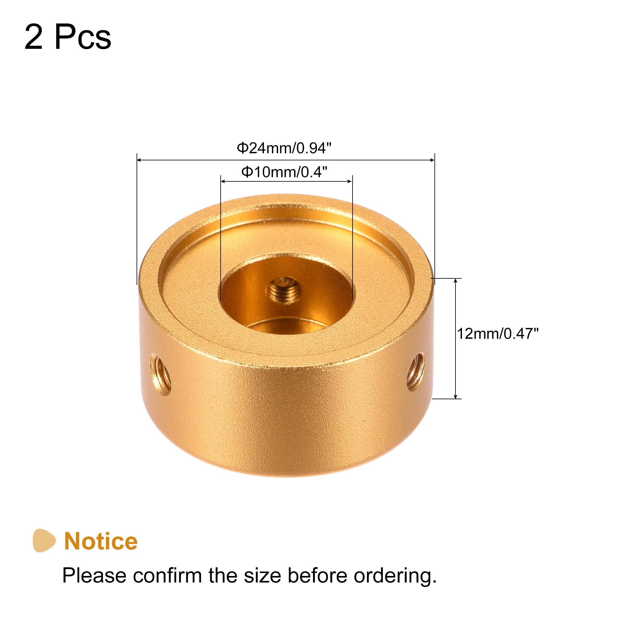 Unique Bargains Guitar Footswitch Top Cover Effect Pedal Gold Tone Cap ...