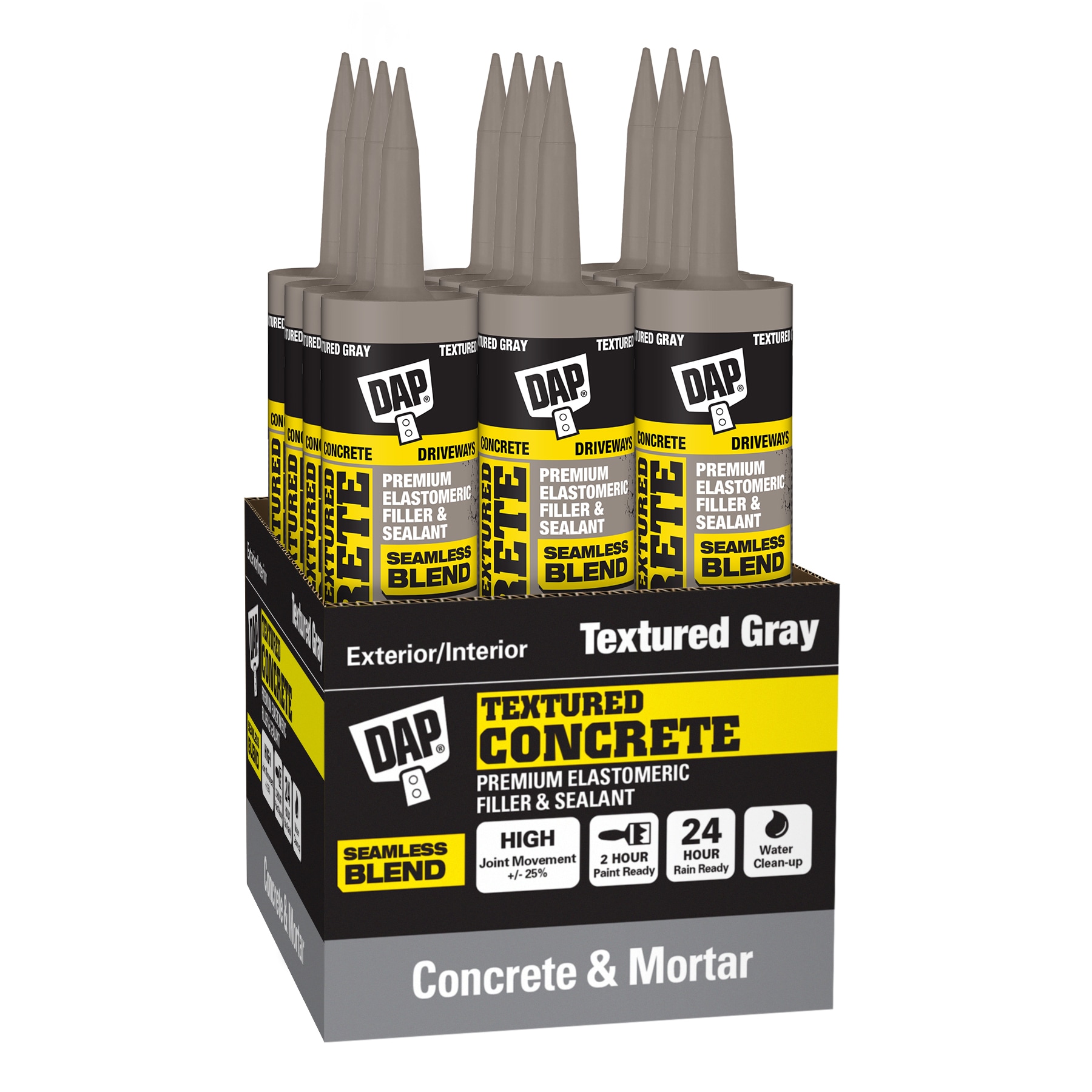 Acrylic Urethane Elastomeric Sealant Premium Textured Concrete Caulking ...