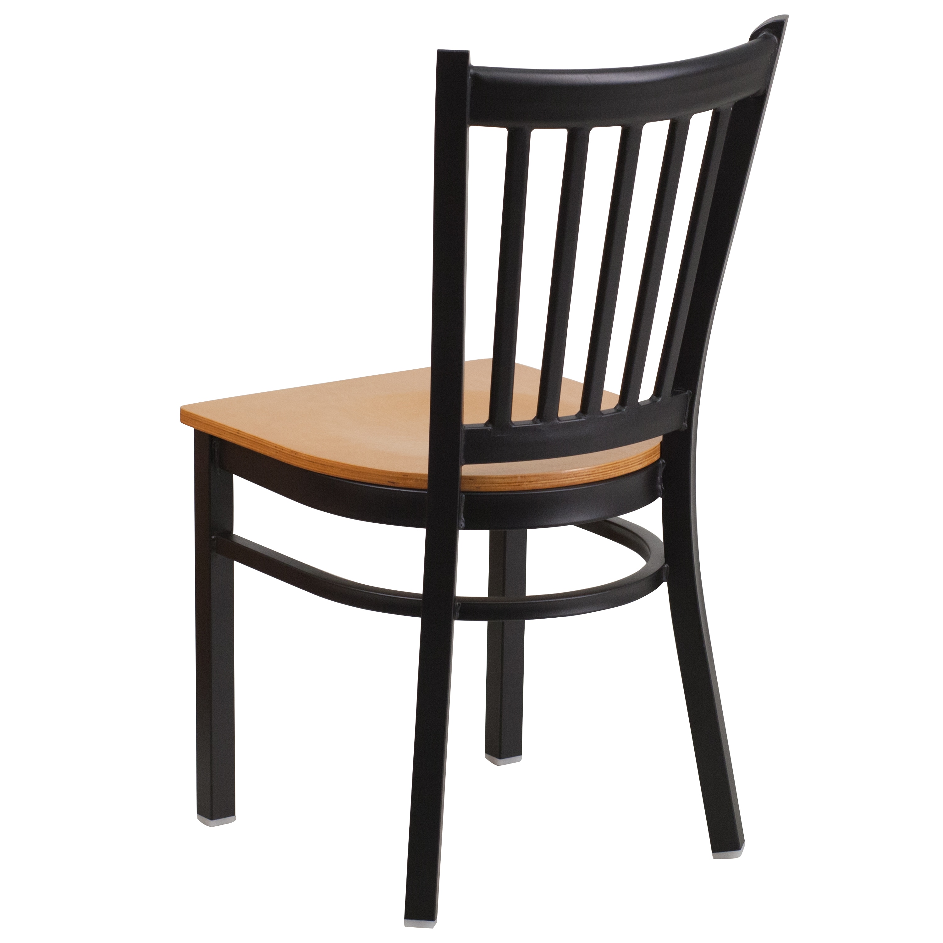 Flash Furniture 2 Pack HERCULES Series Black Vertical Back Metal ...