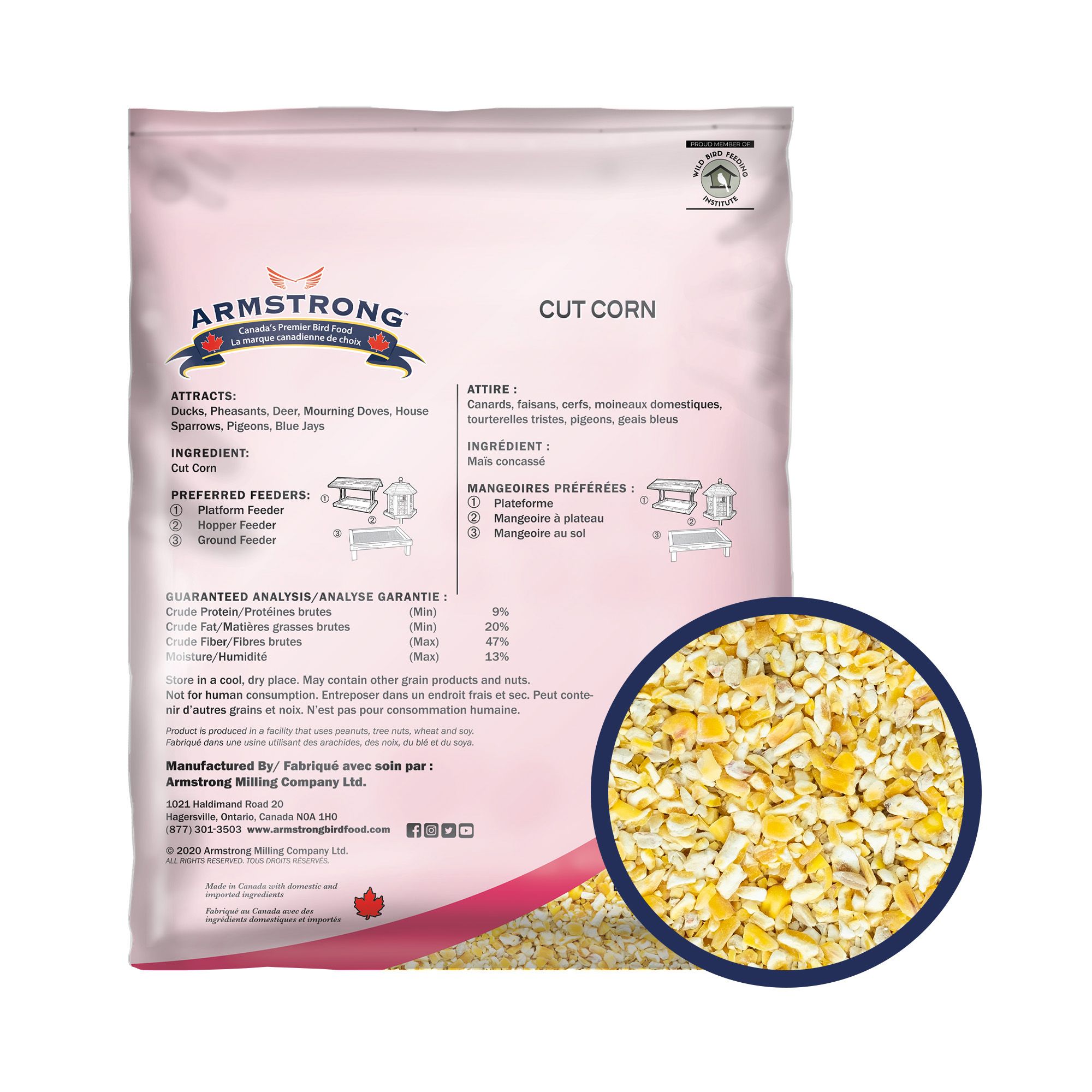ARMSTRONG Wild Bird Food Cut Corn - 4.4lbs in the Bird & Wildlife Food ...