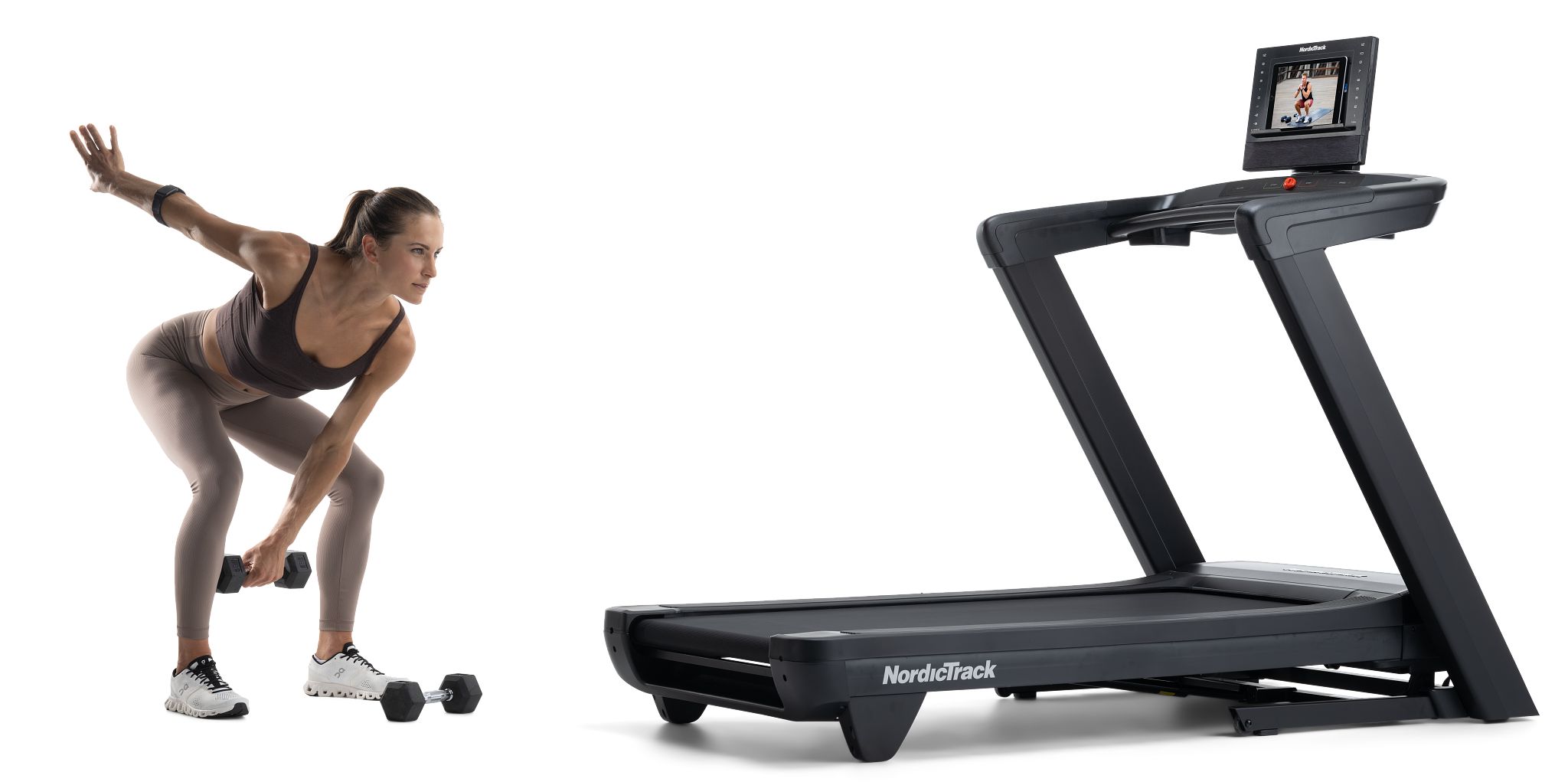 NORDICTRACK Commercial LE Foldable iFit-enabled Treadmill with Incline ...