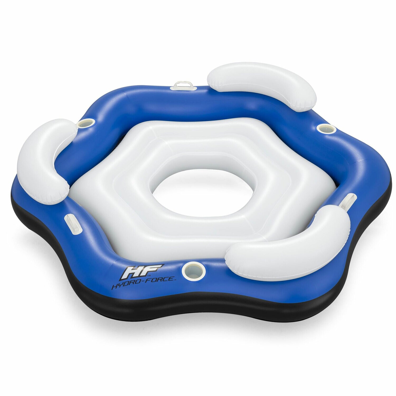 Bestway 153-in 6-Seat White, Blue Inflatable Ride-on 2-Pack 319220 at ...