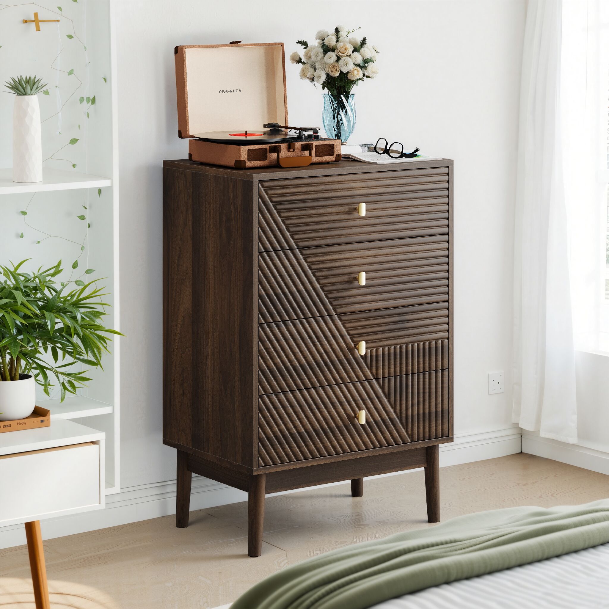 LOVMOR modern wardrobe dresser wooden storage storage cabinet for ...