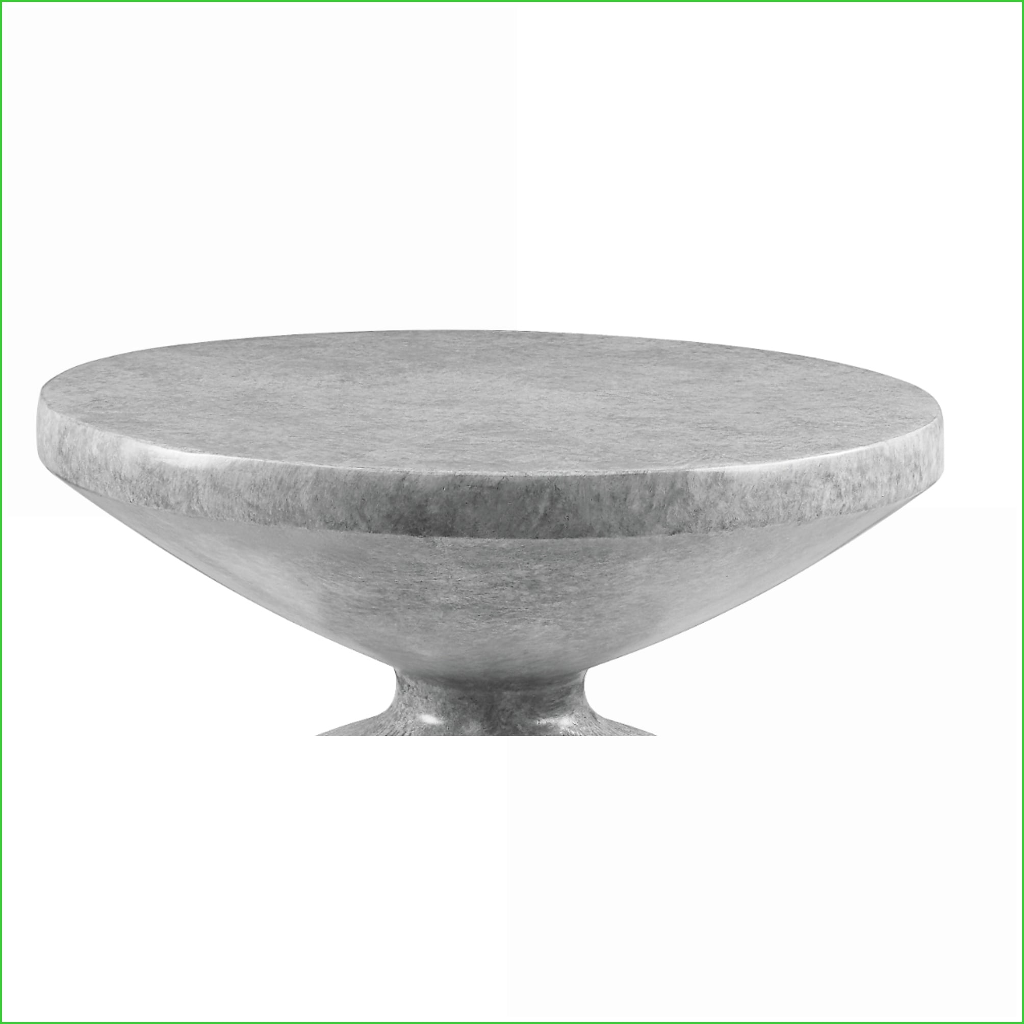 Watnature Weathered Gray Natural Style Coffee Table with 19'' Floor ...