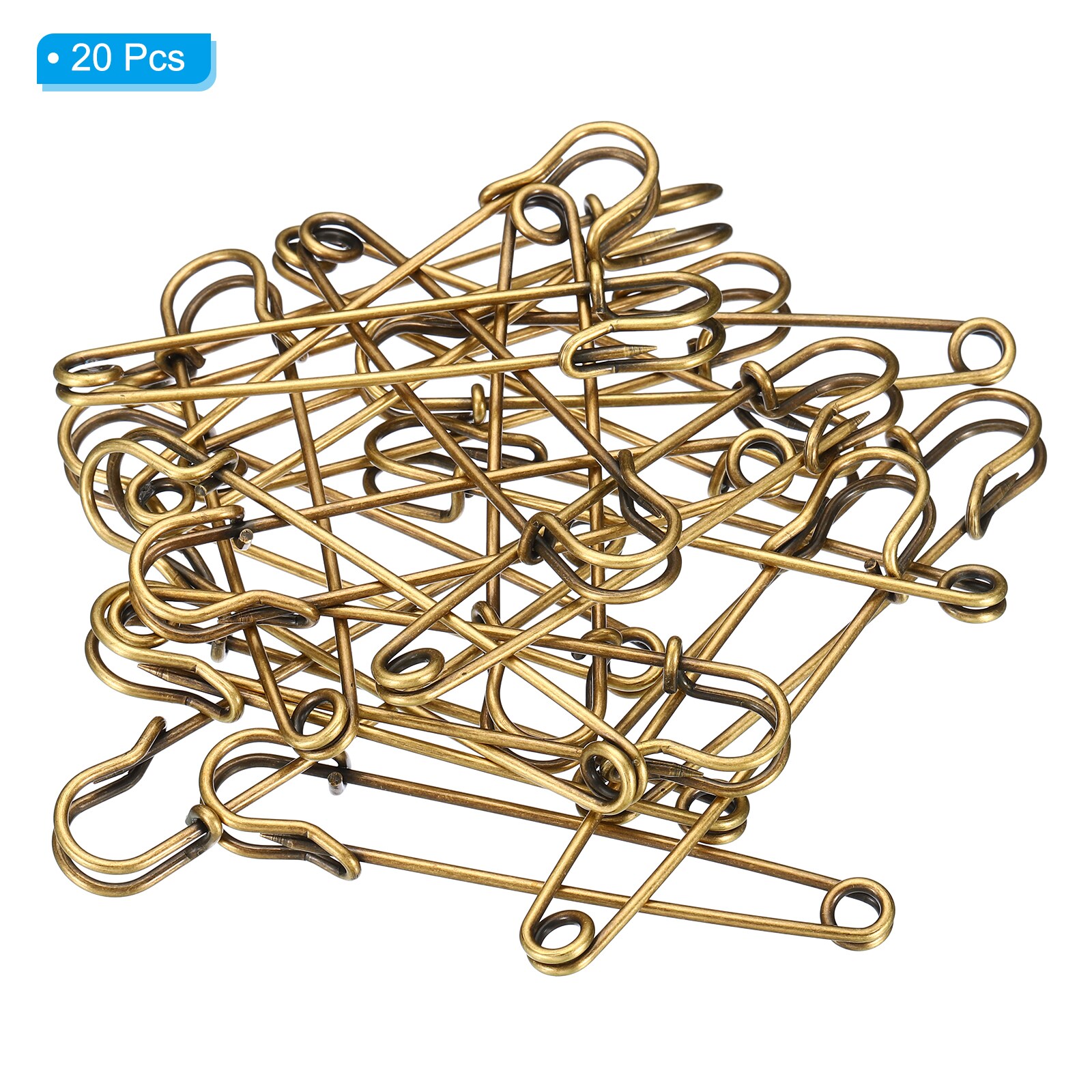 Unique Bargains Safety Pins 3.94 Inch Large Metal Sewing Pins for ...