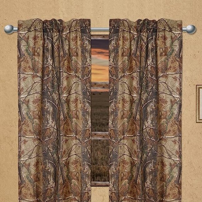 Realtree 84 In Camo Poly Cotton Light Filtering Standard Lined Rod