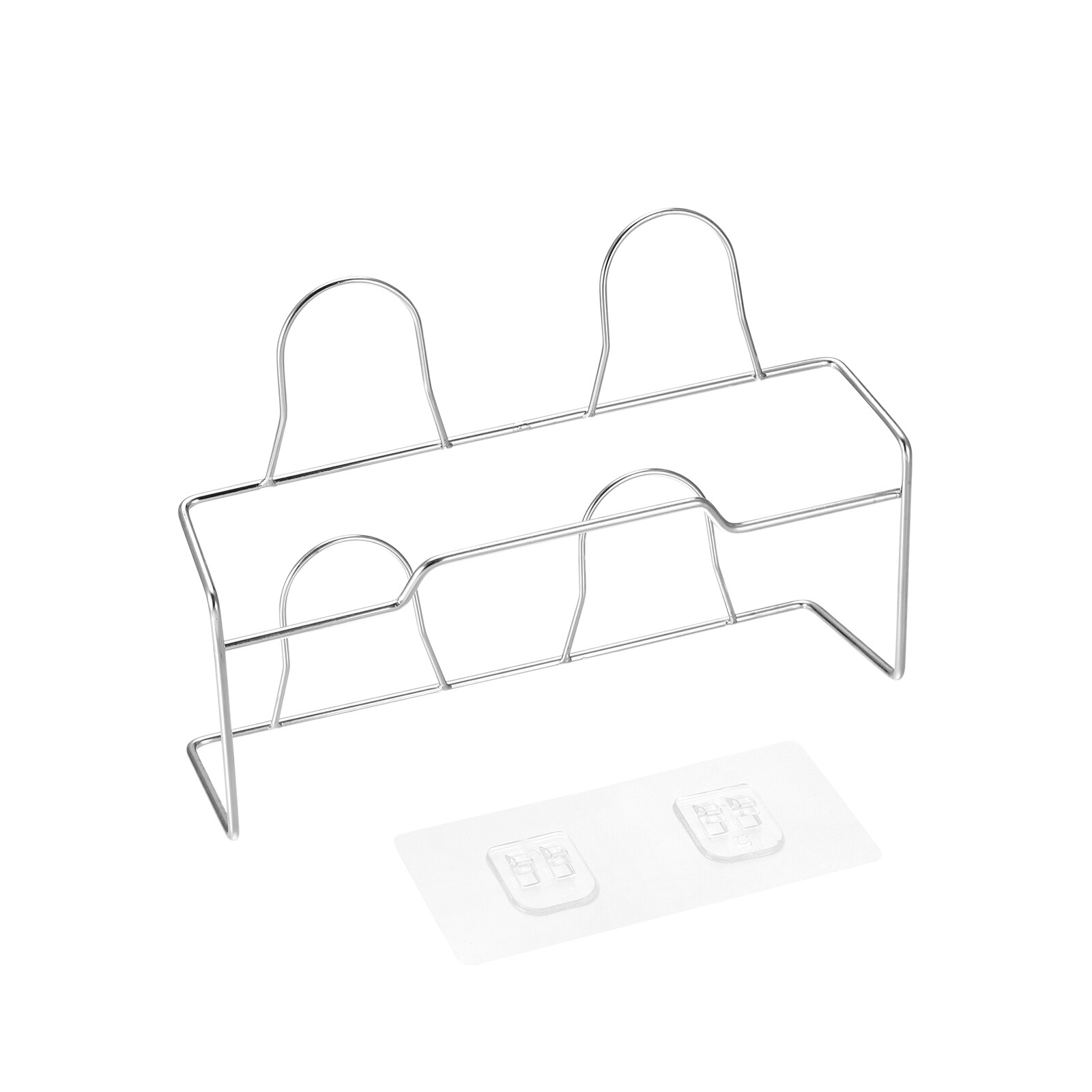 Unique Bargains Wall Stick Slipper Rack 250mm Stainless Steel Shoes ...