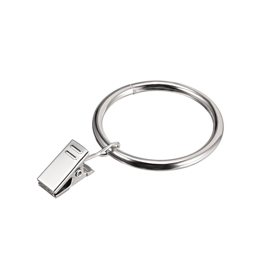 Unique Bargains Curtain Clip Rings with Hooks Metal 1.5 Inch Inner Dia ...