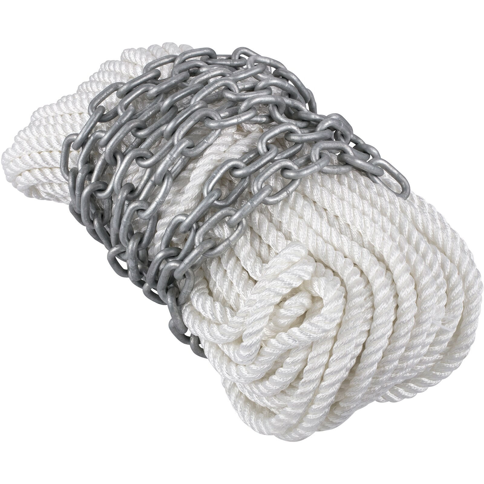 Boat Anchor Rope VEVOR Anchor Rode And Chain, 15' X 5/16 Boat 3/8 ...