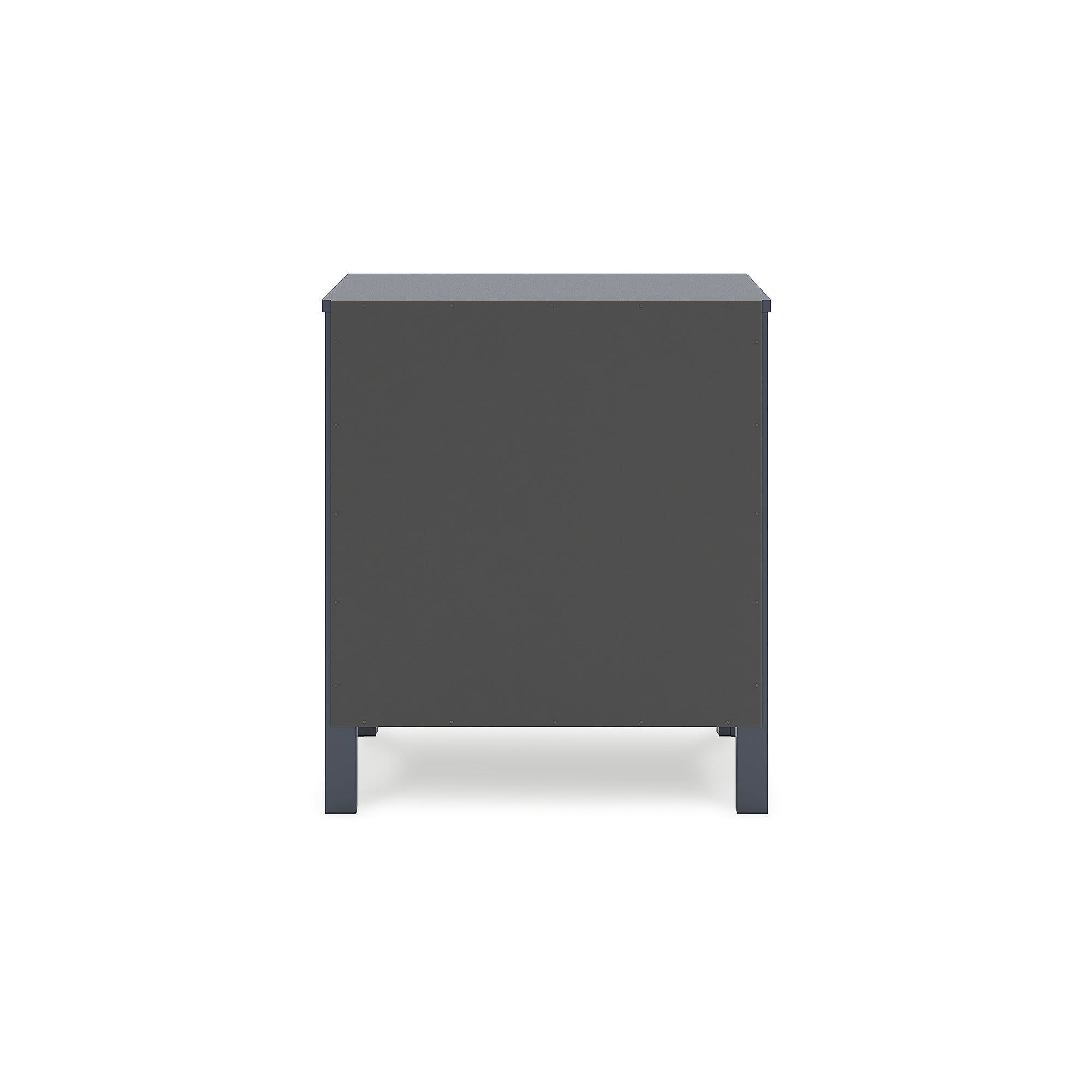 Signature Design by Ashley Simmenfort Navy Blue Modern Nightstand with Smooth Gliding Drawers in ...