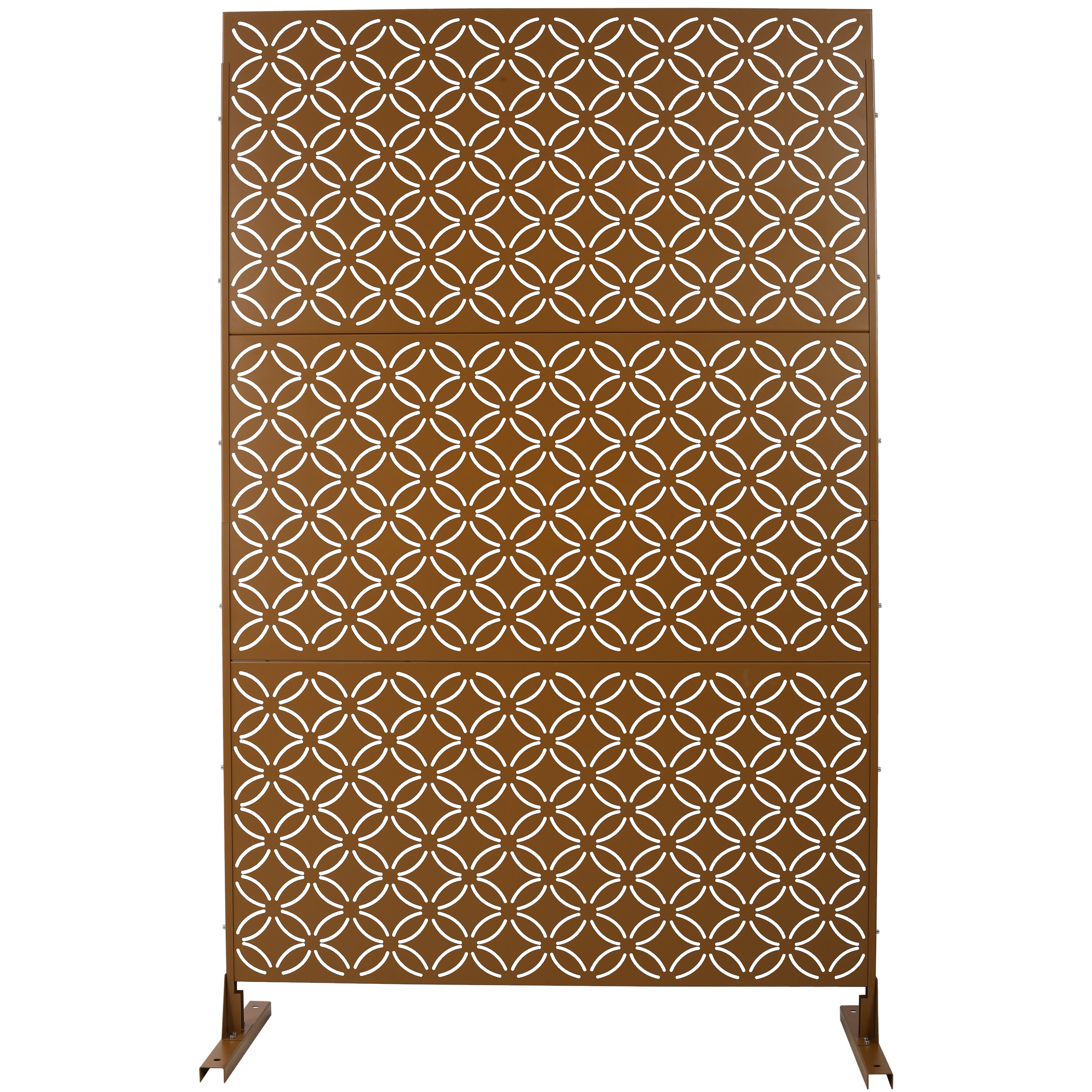 LOVMOR Outdoor Indoor Privacy Screen Metal Privacy Screen Freestanding ...