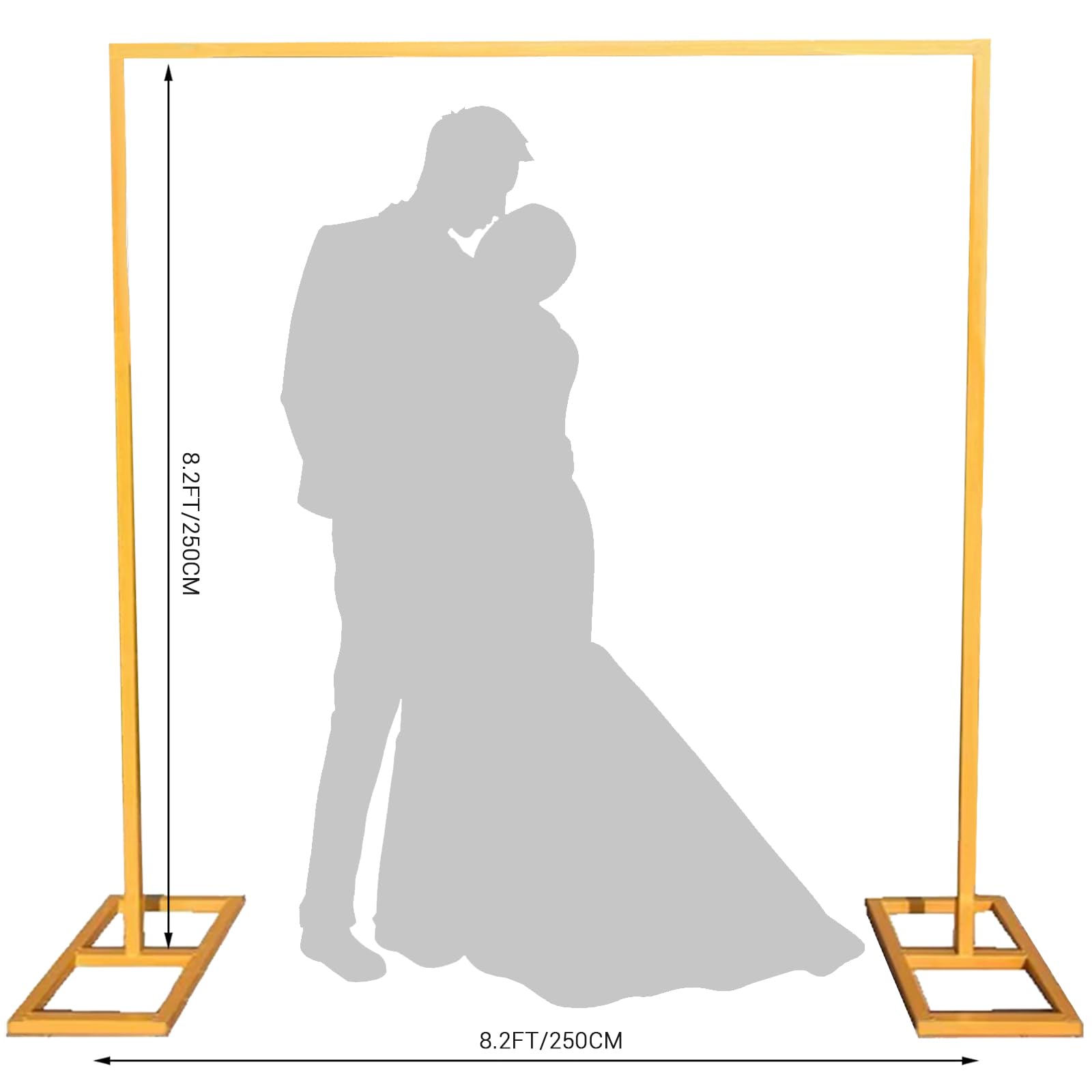 Garvee Wedding Arch Backdrop Stand Square Backdrop Adjustable Stand ...