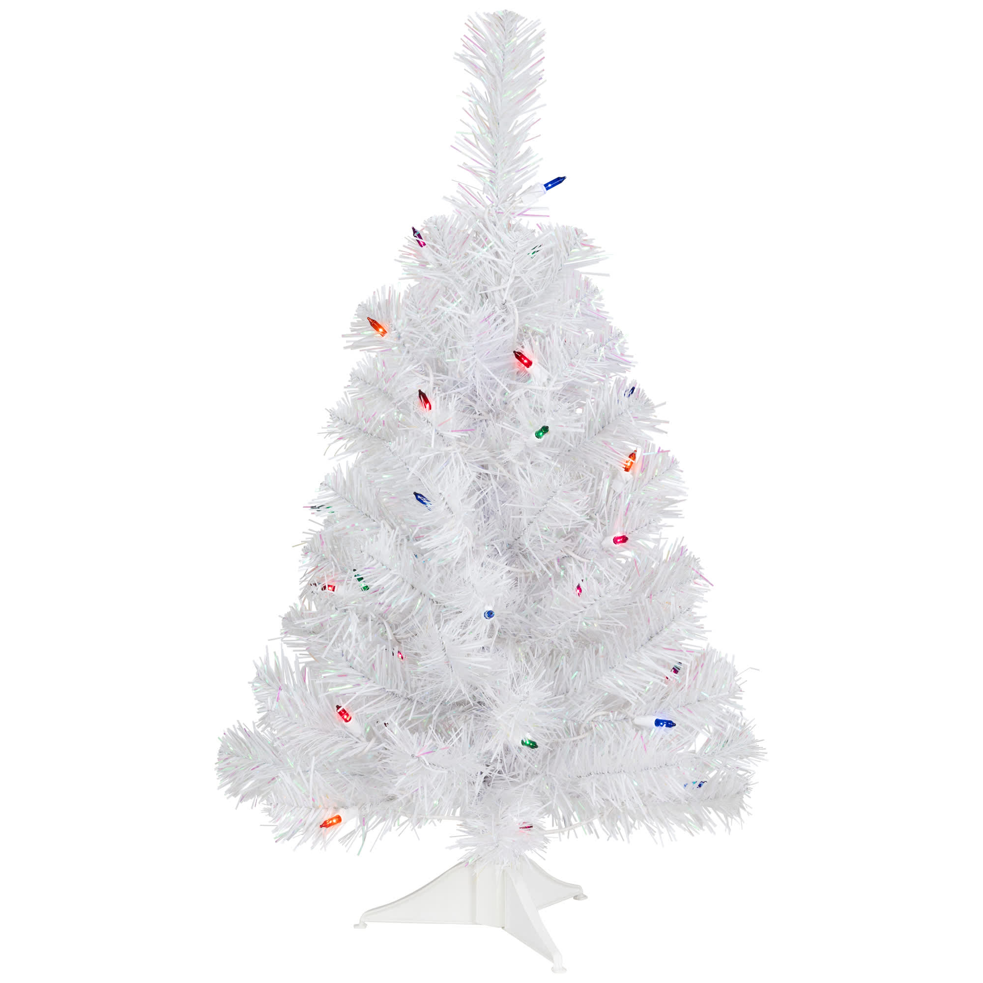 Northlight Pre-Lit Medium Rockport White Pine Artificial Christmas Tree ...