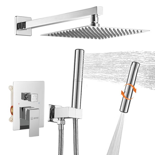 Bwe A 95013 Shower Faucet Polished Chrome 1 Handle Multi Function