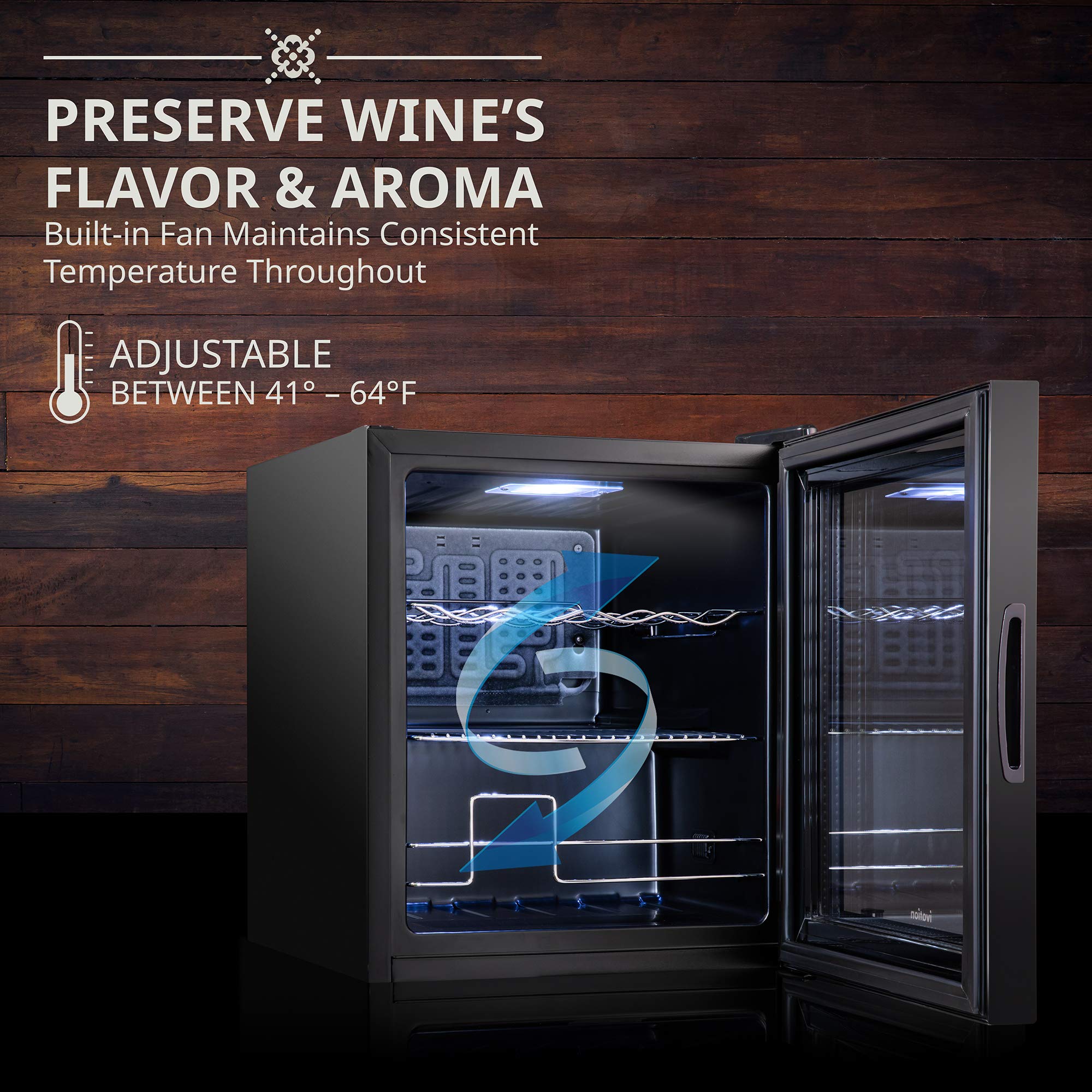 Ivation 12 Bottle Compressor Wine Refrigerator - Cube Wine Cooler with ...