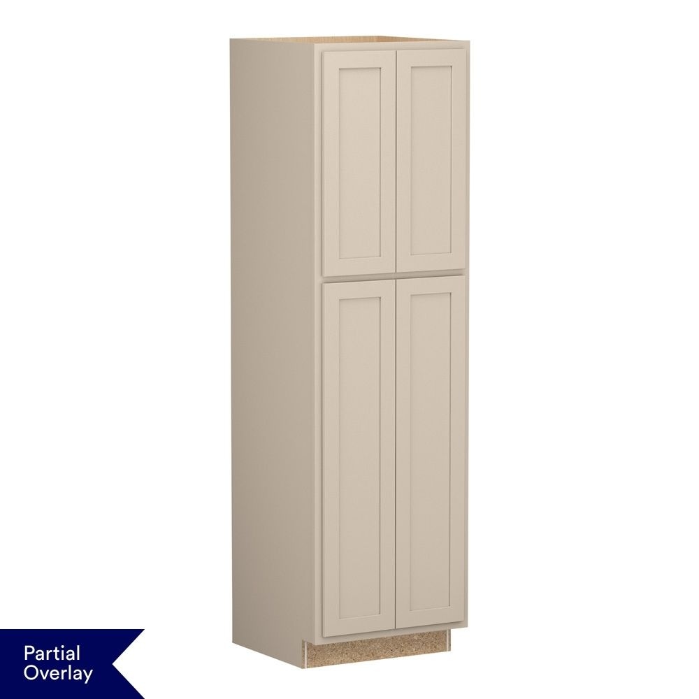 Shenandoah Breckenridge POL 24-in W x 84-in H x 24-in D Oat Painted ...