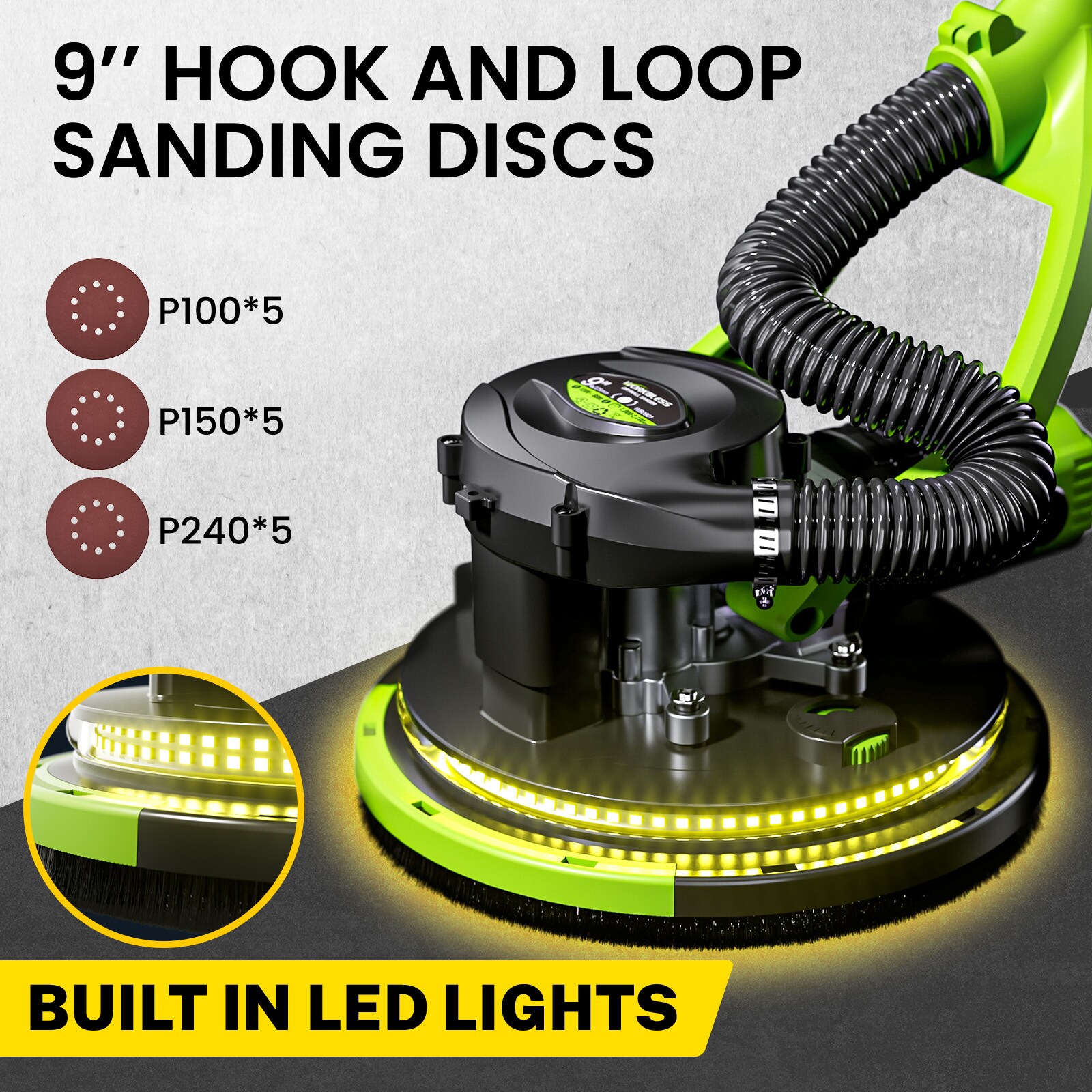 Unique Bargains 15pcs Drywall Sander 1050W 7.2A Popcorn Ceiling Removal ...