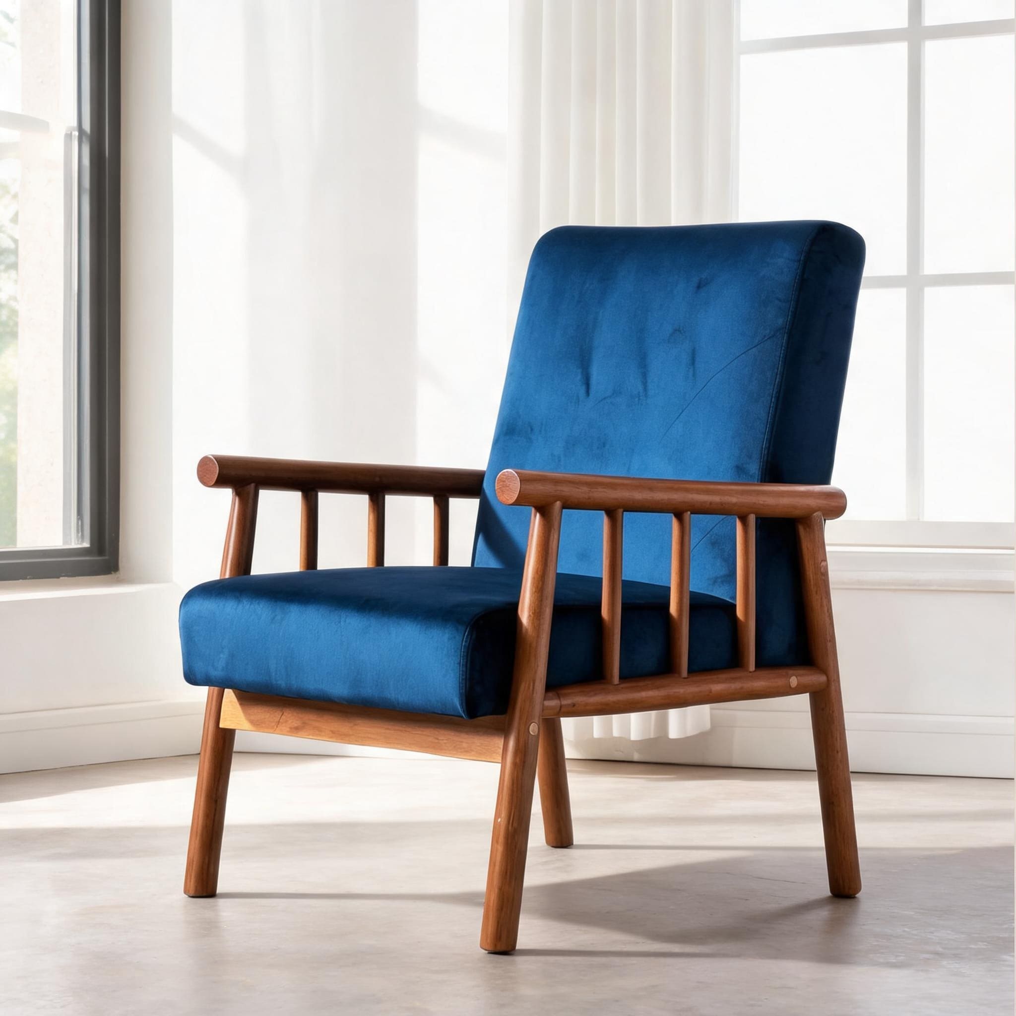 Watnature Living Room Office Mid-Century Modern Accent Arm Chair 25 ...