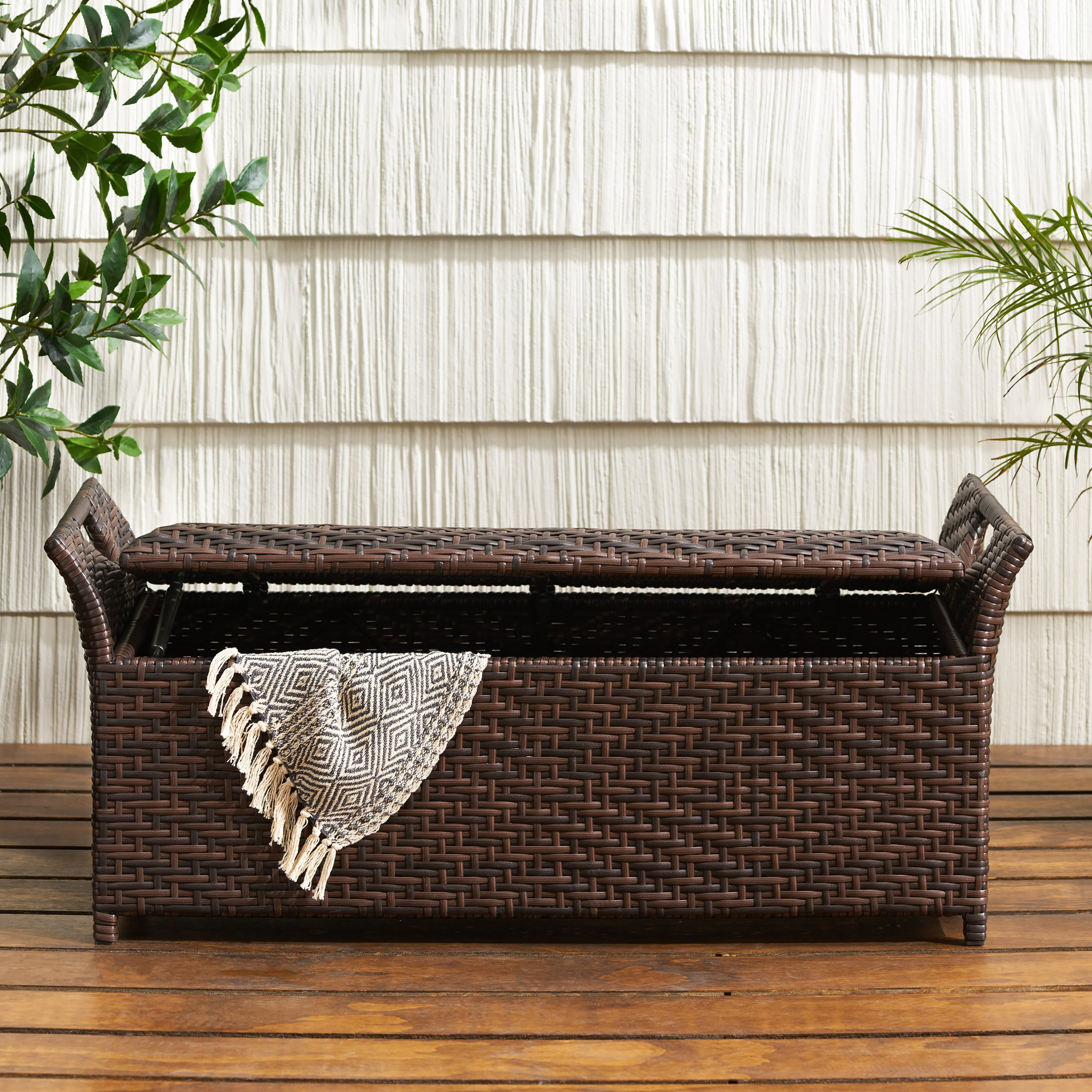ModernLuxe wing pe storage bench in the Ottomans & Poufs department at ...