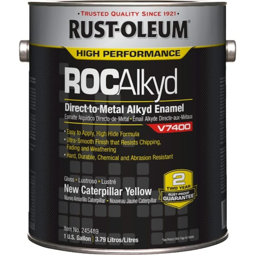 Rust-Oleum Interior/Exterior Paint High Gloss Oil Base Yellow (New ...