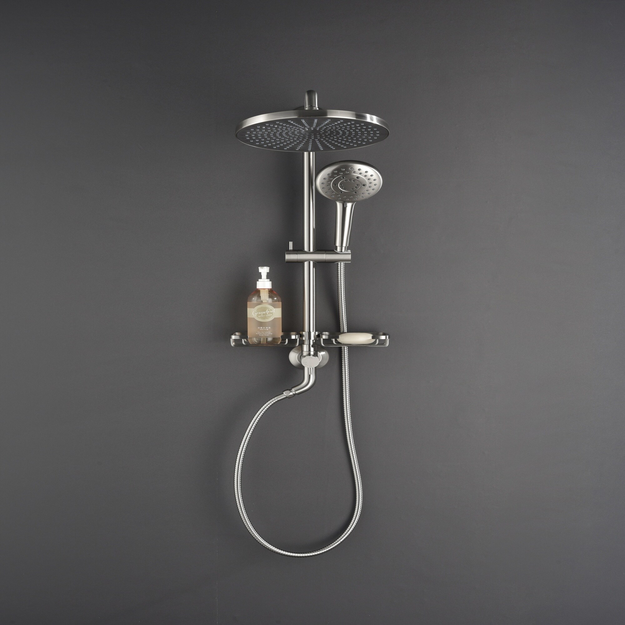 HyperDrop Cart Shower System With 10 Inch Rain Showerhead 4 Function ...