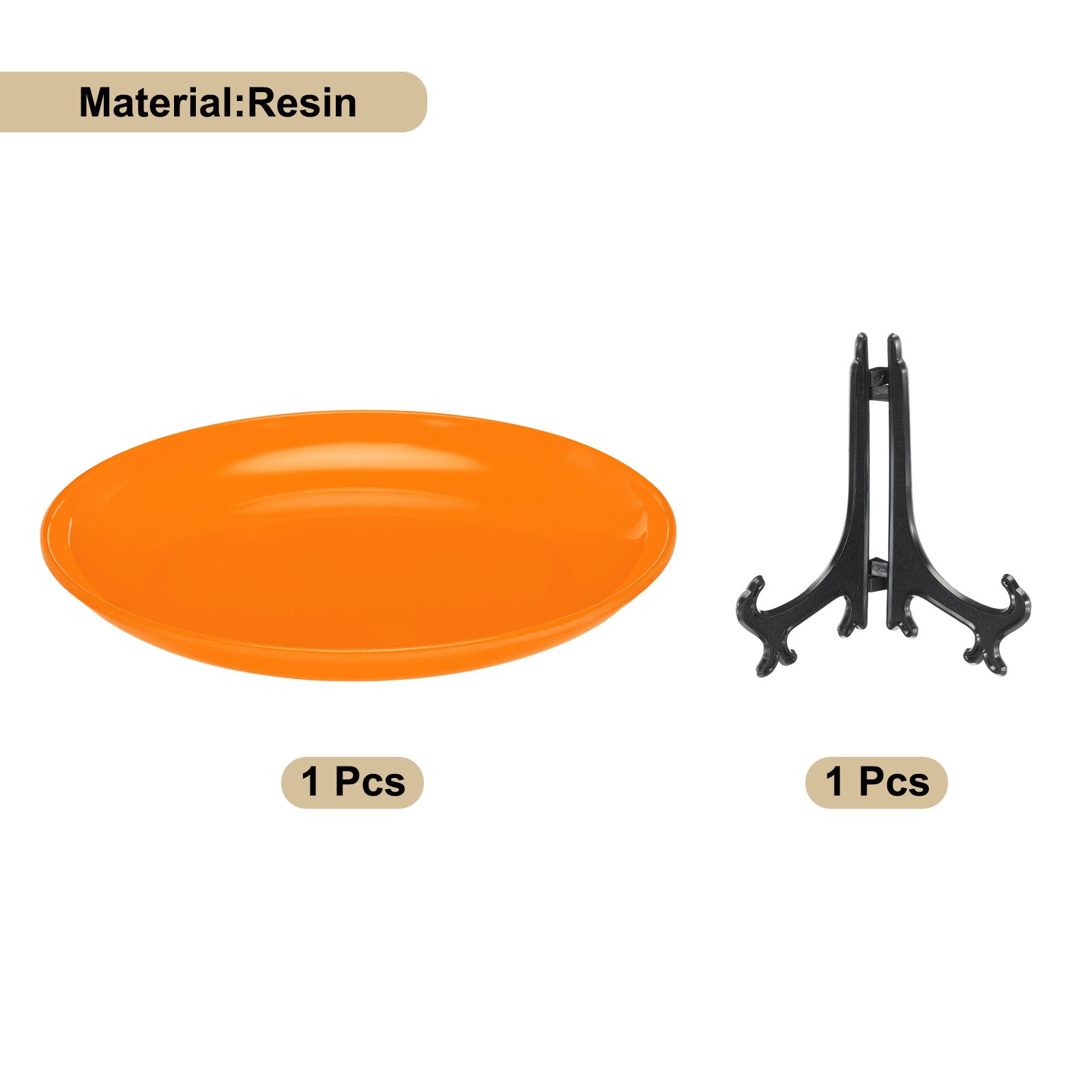 Unique Bargains 7.9 Inch Mosaic Base Material Resin Art Plate Hanging ...